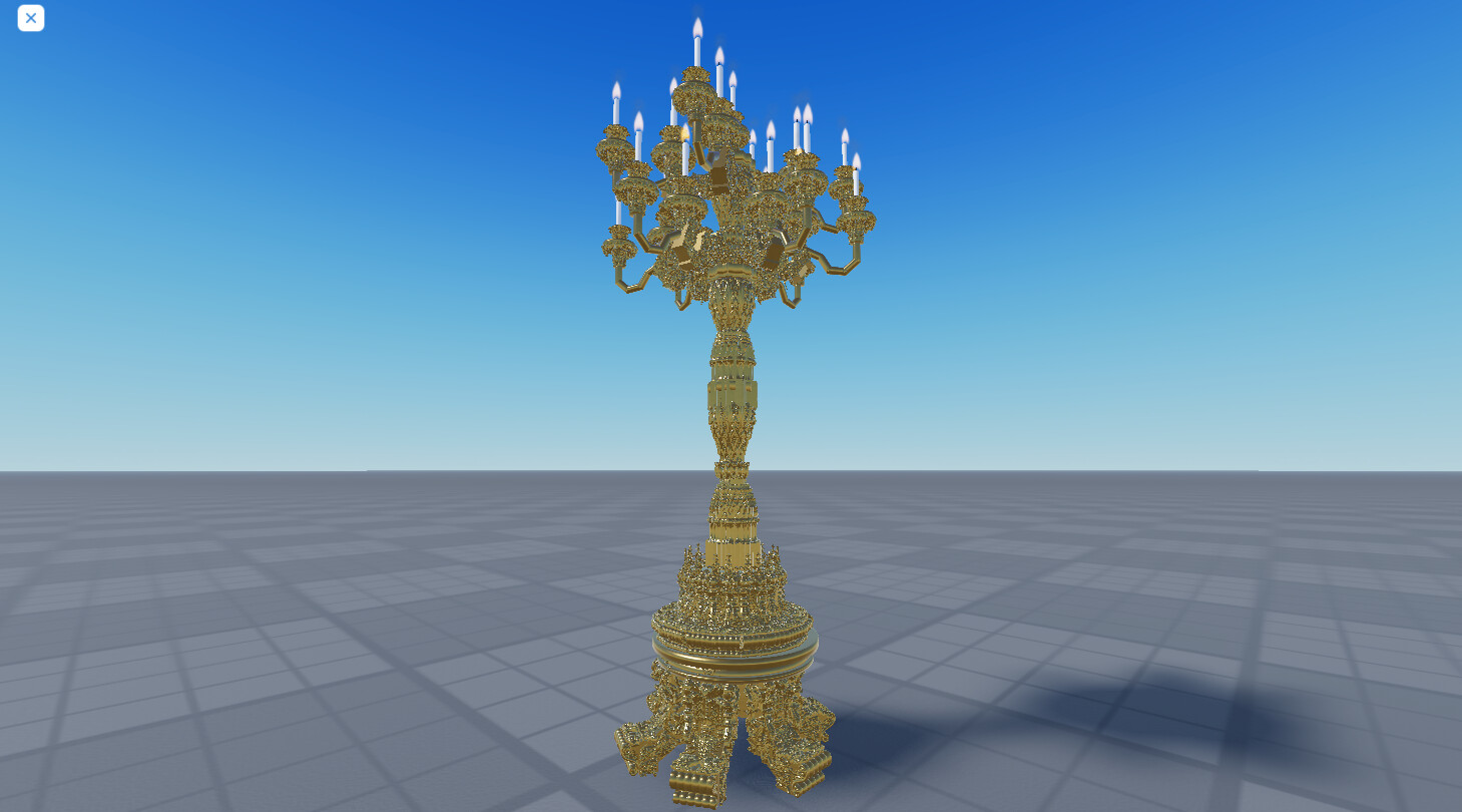 Baron Déficit - Baroque light fixtures - Roblox Studio