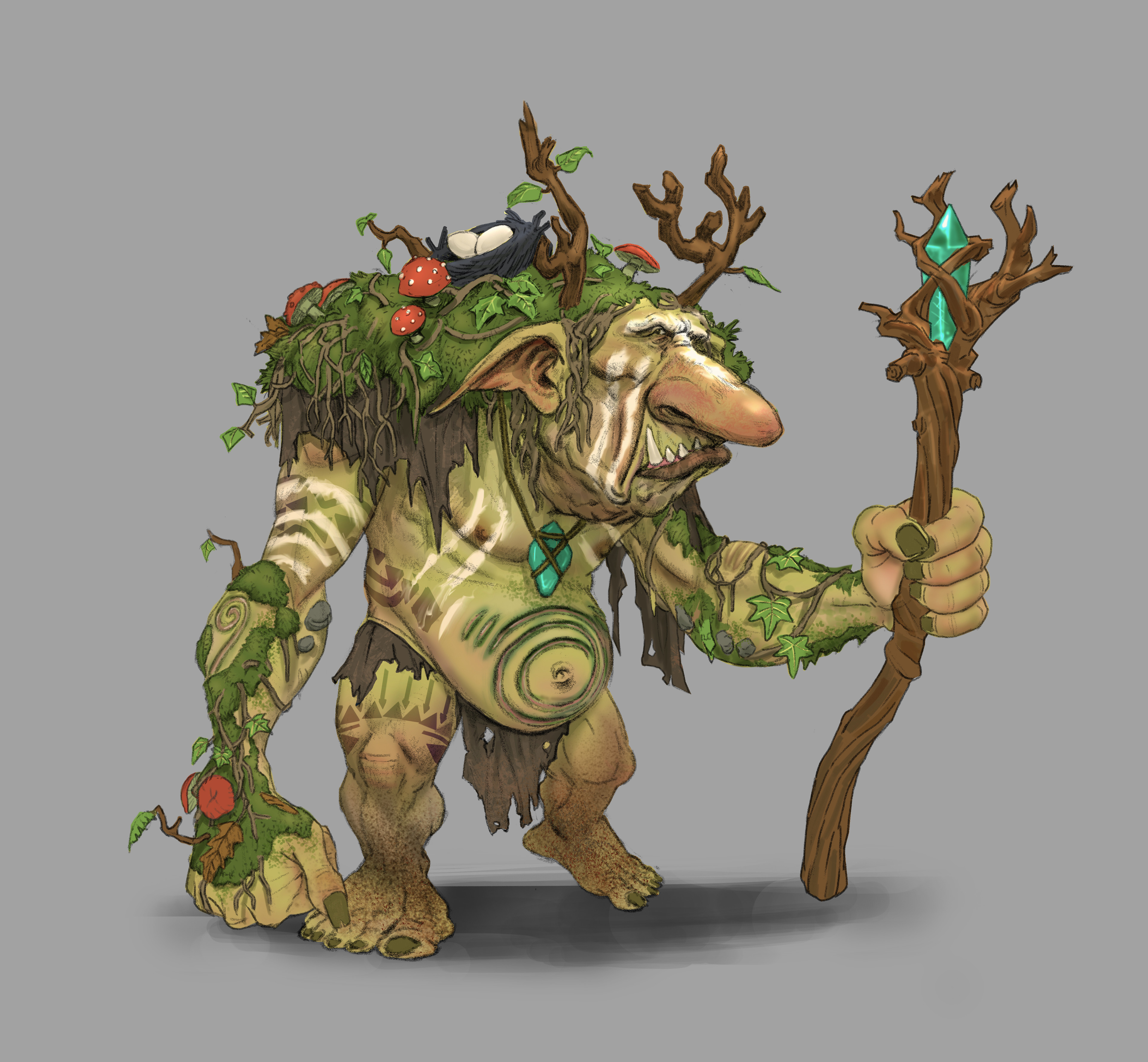 Knoll, The grumpy Troll Hermitt by Patrice Rameau : r/ImaginaryTrolls