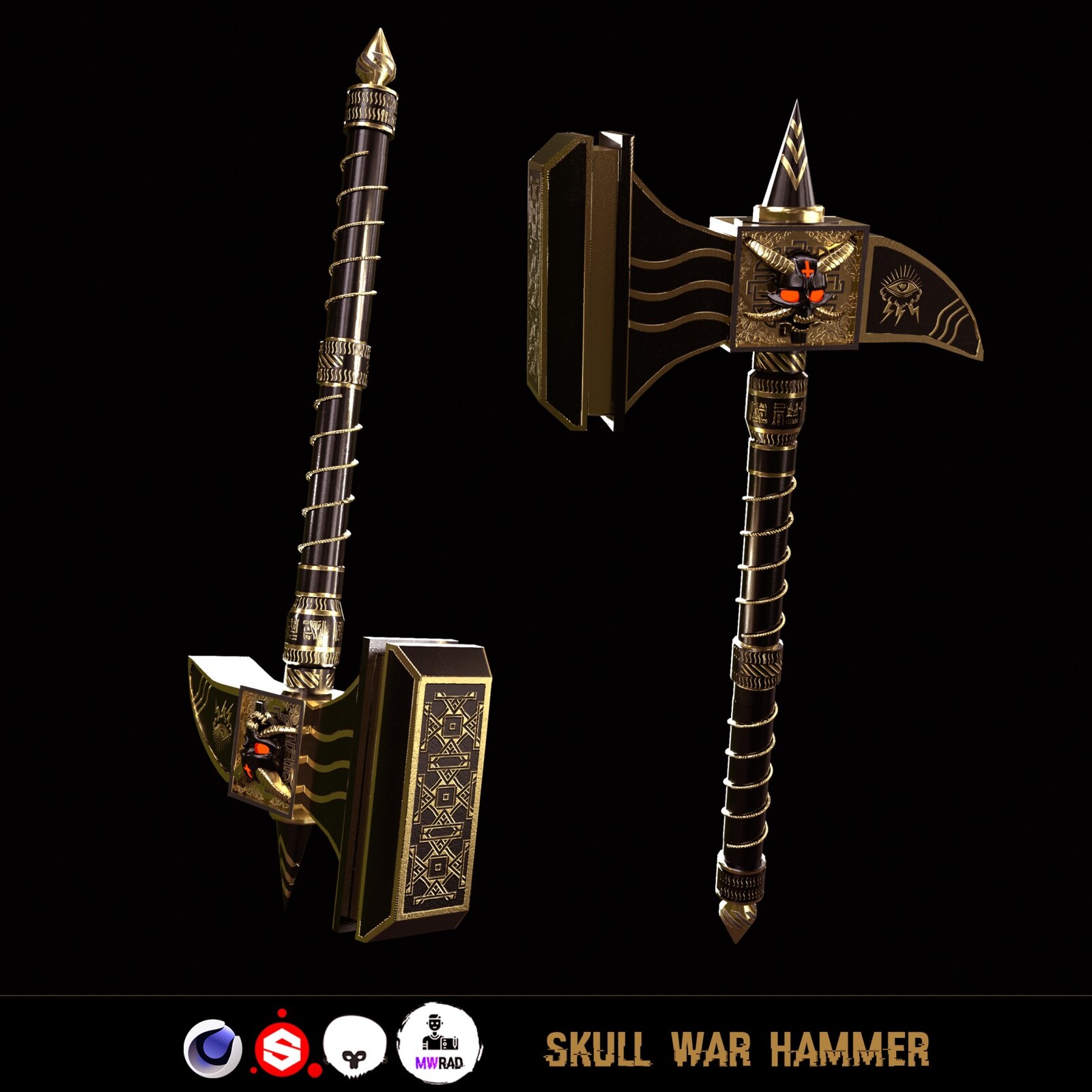 Mehrad mousavi - ⚒🔥 skull war hammer 🔥⚒