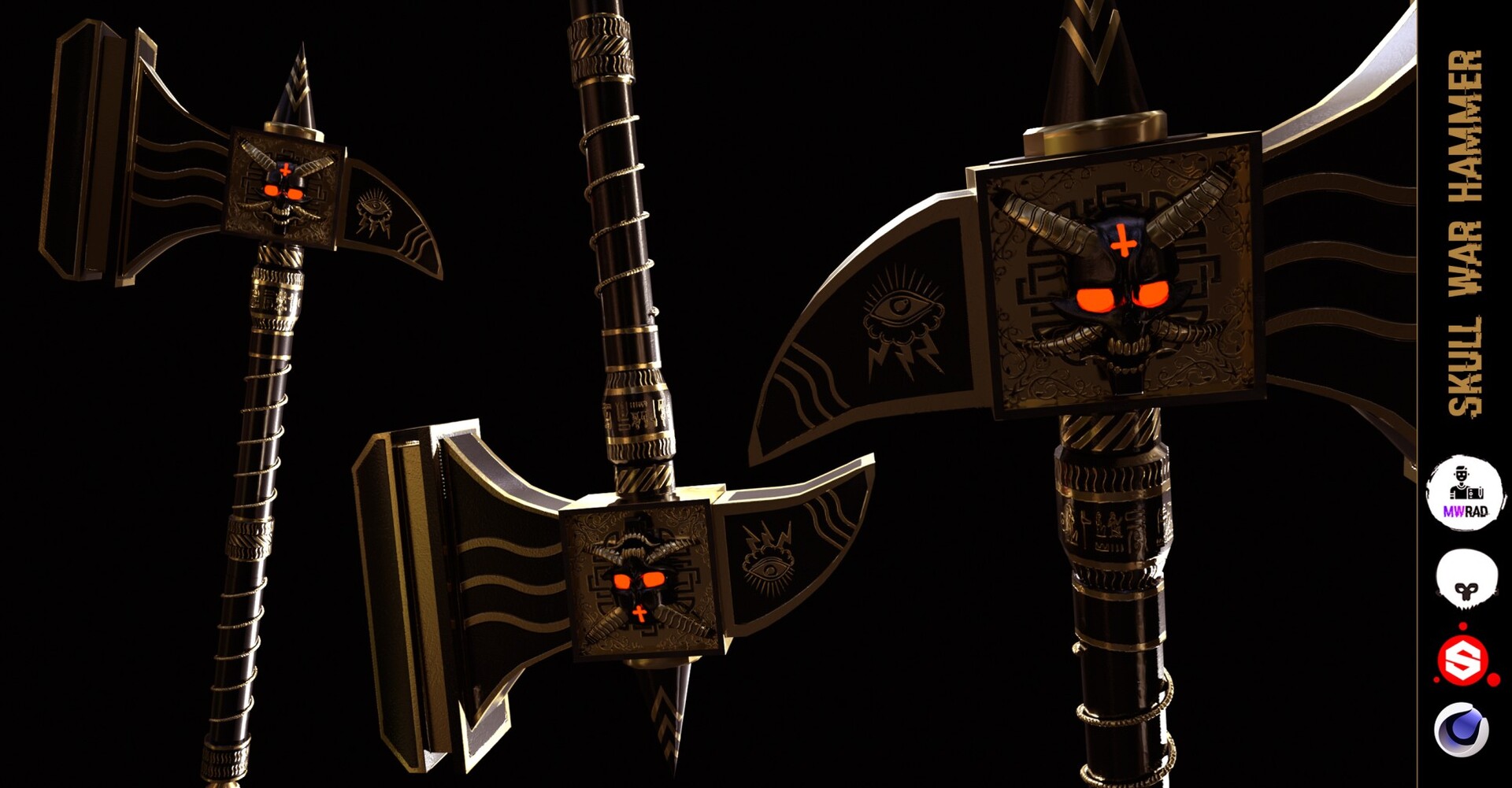 Mehrad mousavi - ⚒🔥 skull war hammer 🔥⚒