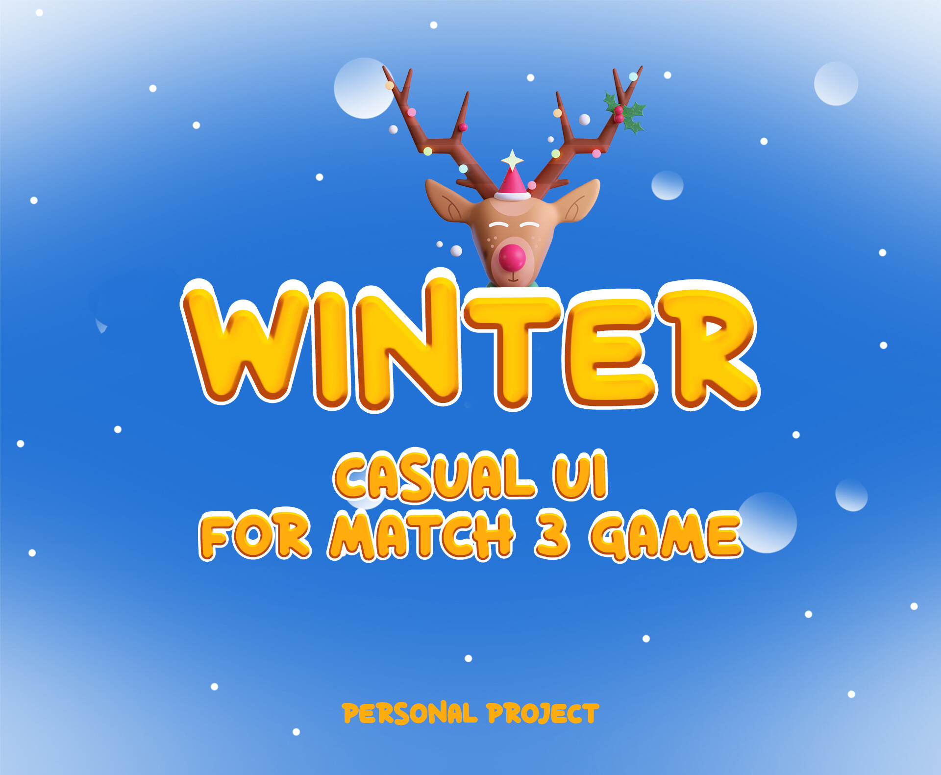 ArtStation - Winter Casual UI for Match 3 Game