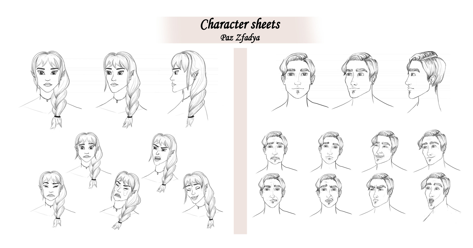 ArtStation - Character sheets