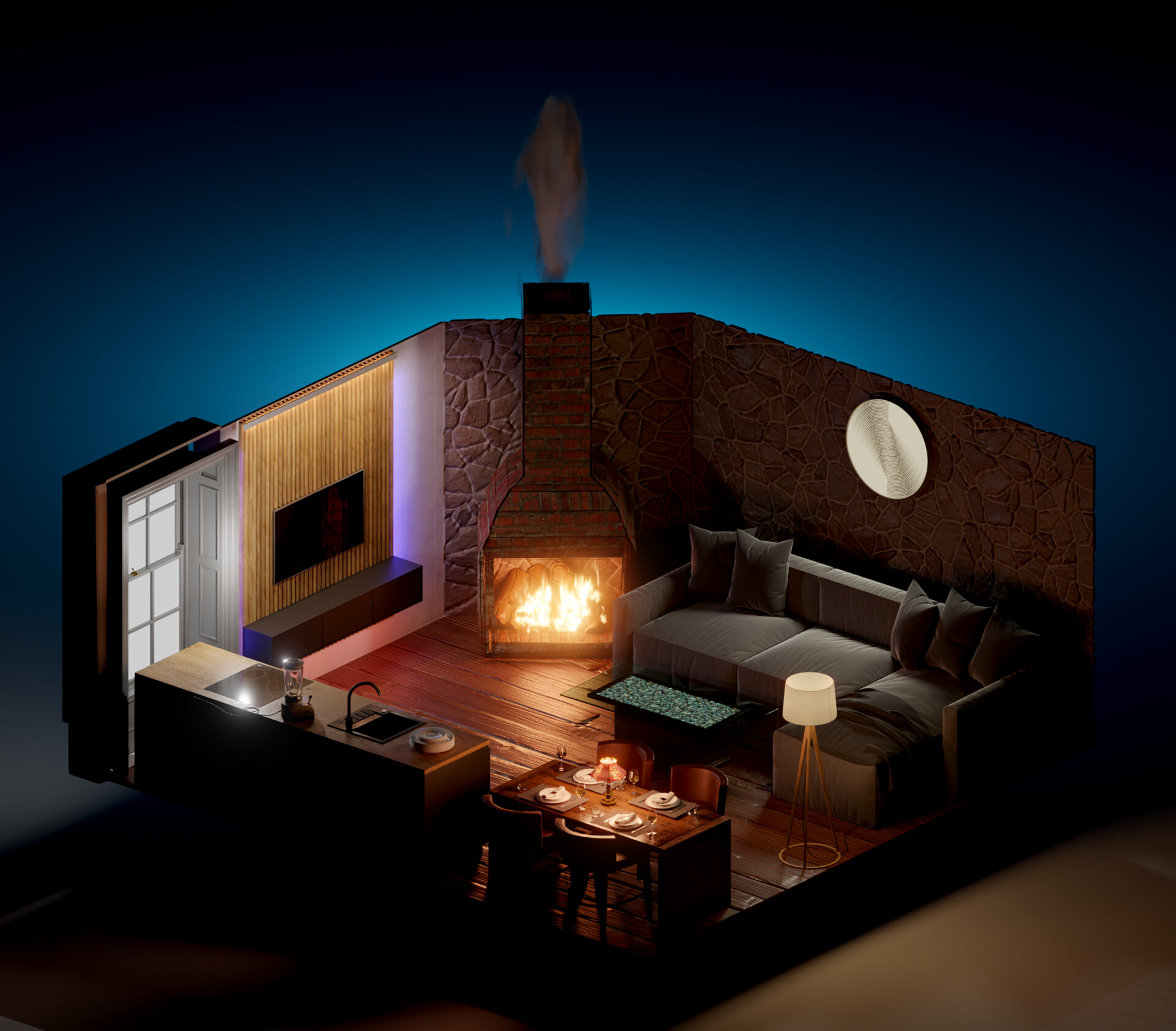 ArtStation - Cozy interior