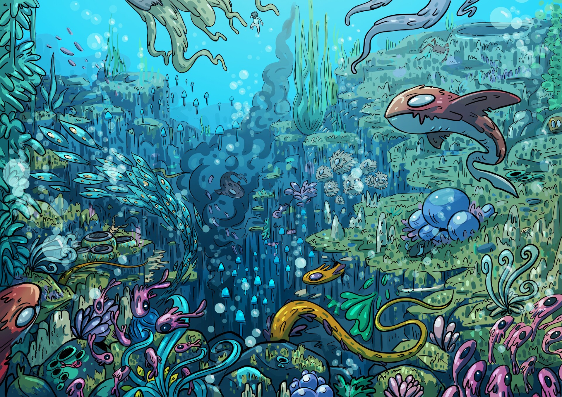 ArtStation - Alien Ocean Landscape