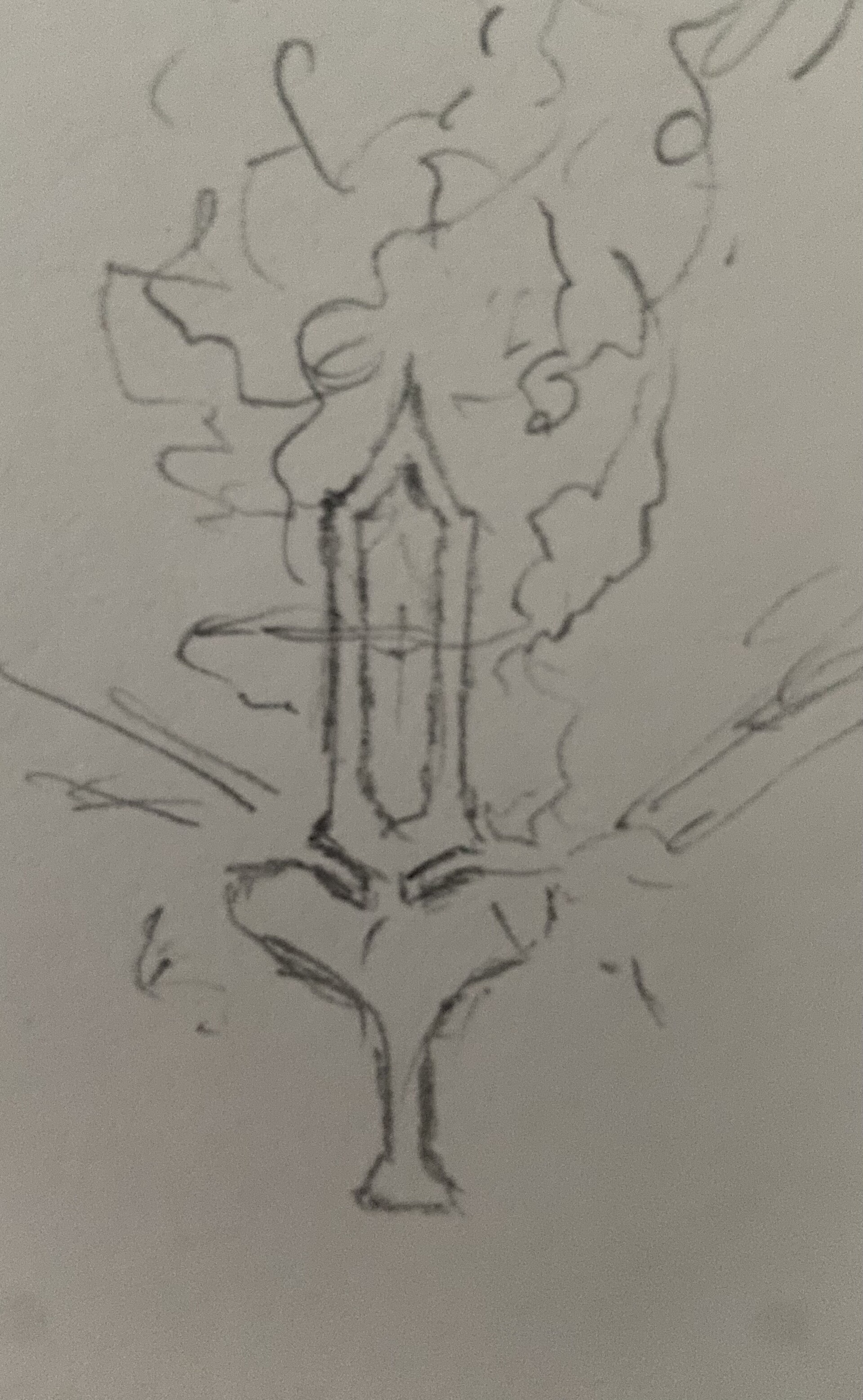 ArtStation - Leftover Swordtempber sketch. Power sword. Enjoy