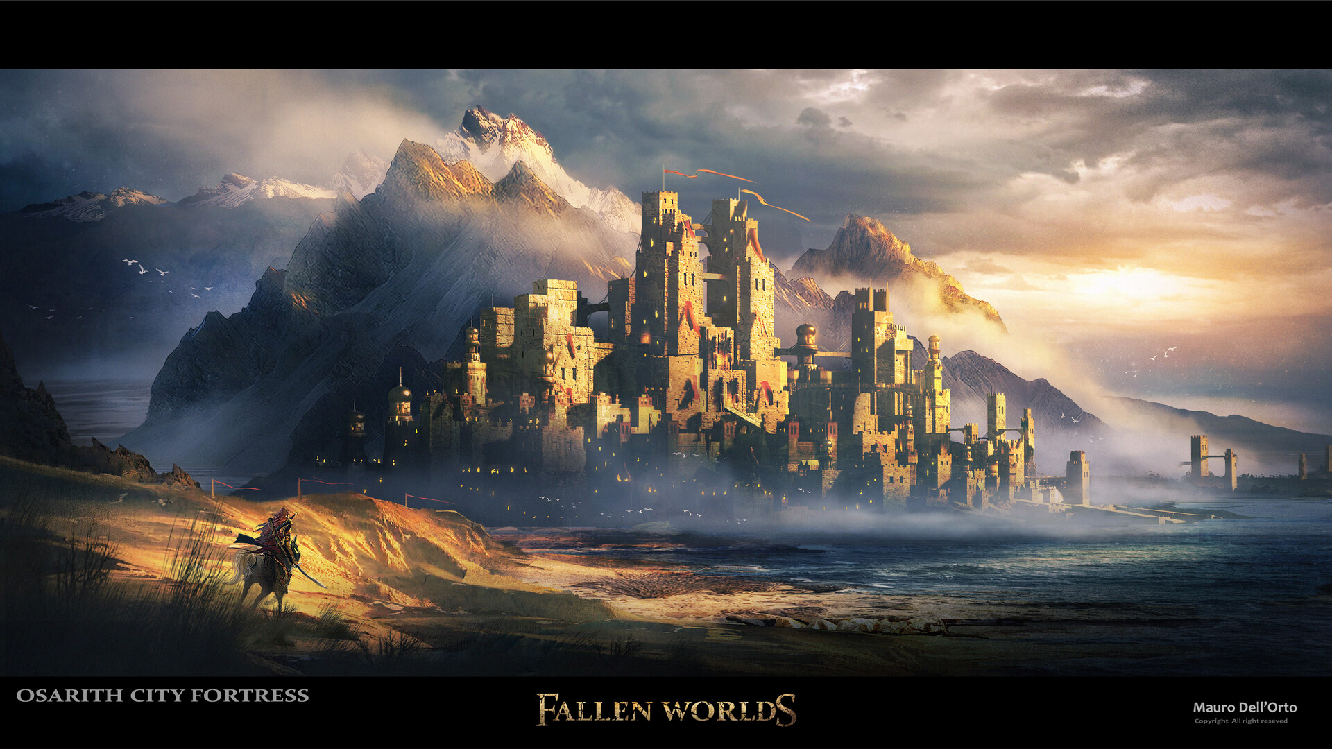 ArtStation - Osarith city fortress concept - Fallen Worlds project