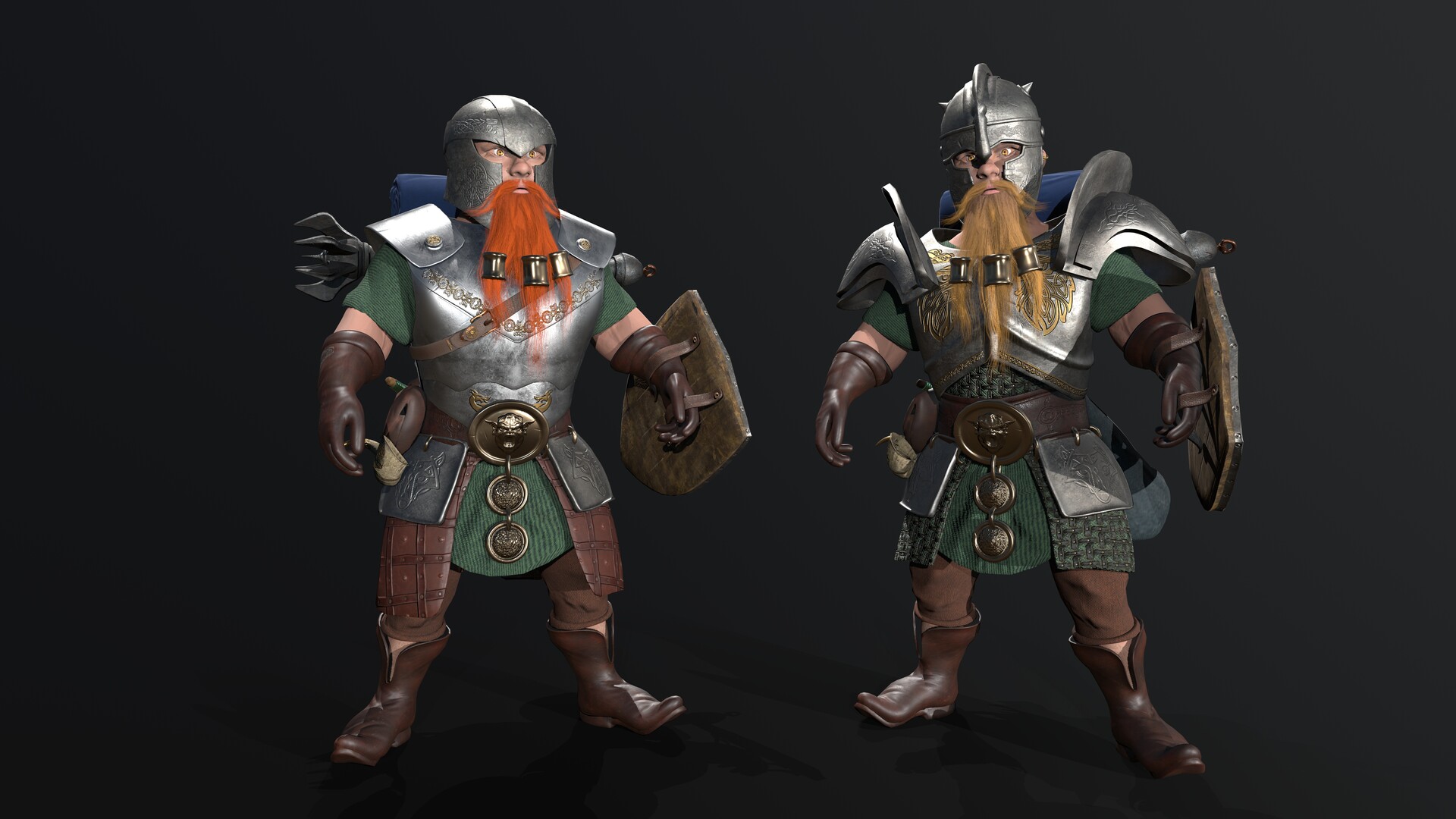 Oleksandr Dyedyukhin - Dwarf Grenadier - animated 3D model