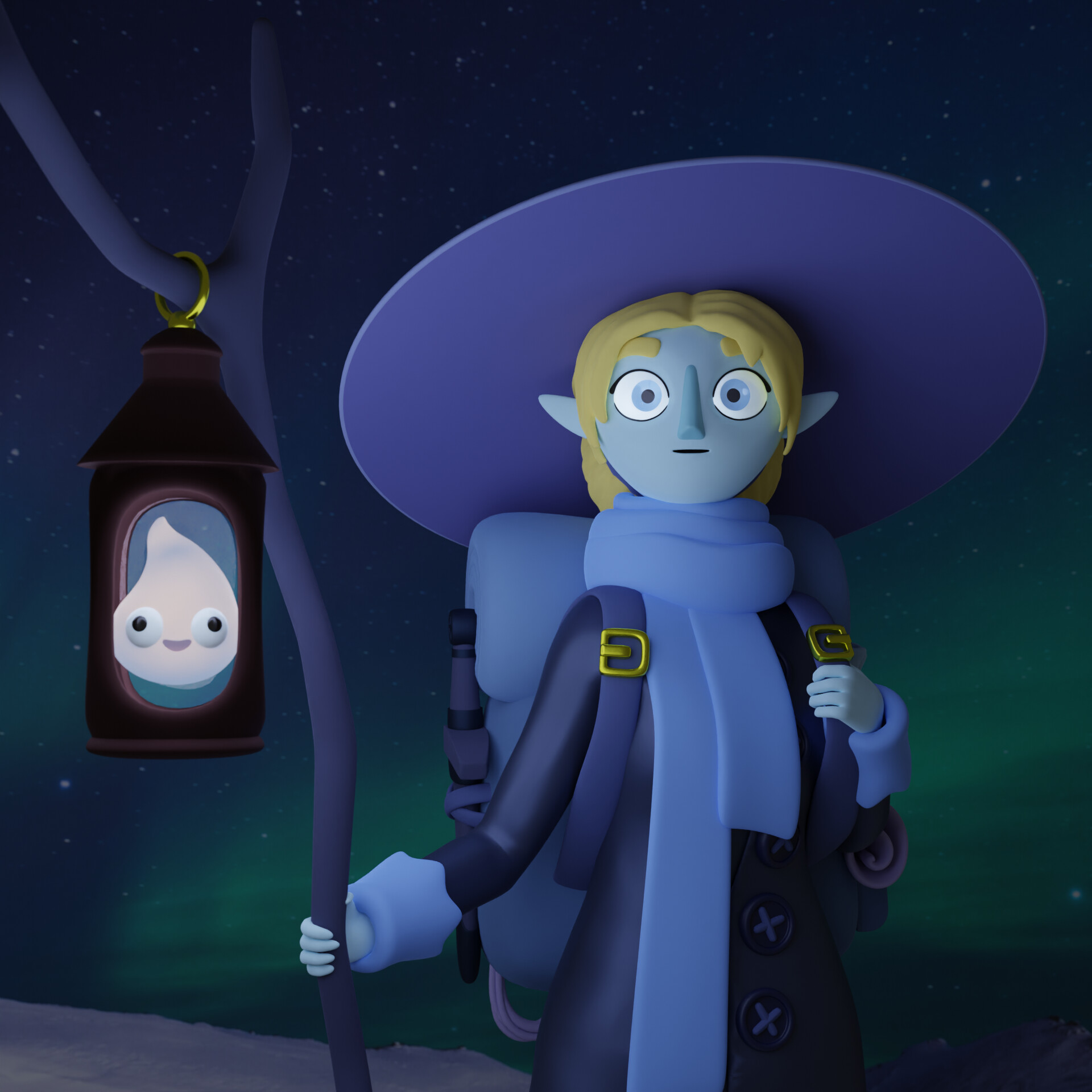 ArtStation - Winter Travelling Elf