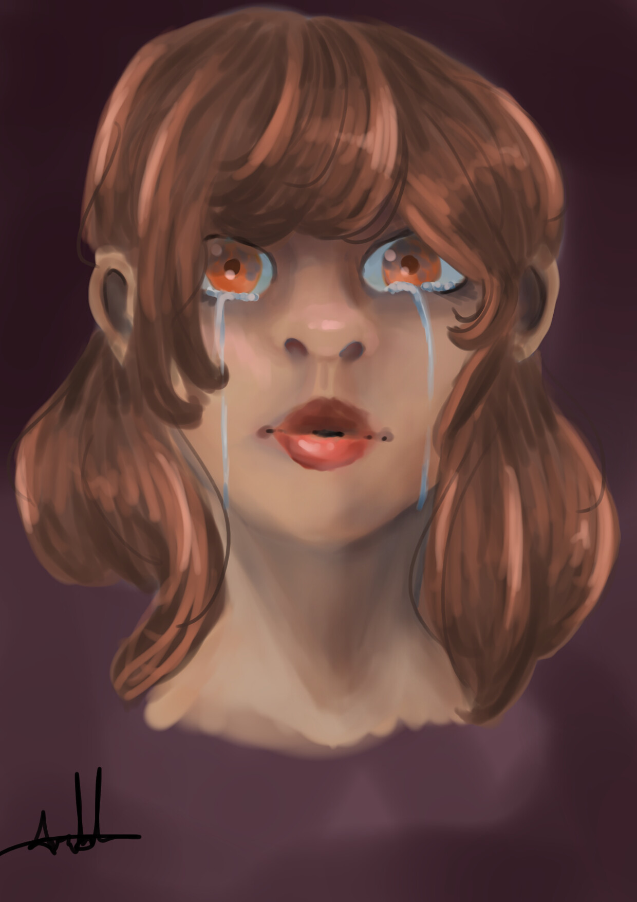 ArtStation - sad gorl/ practice
