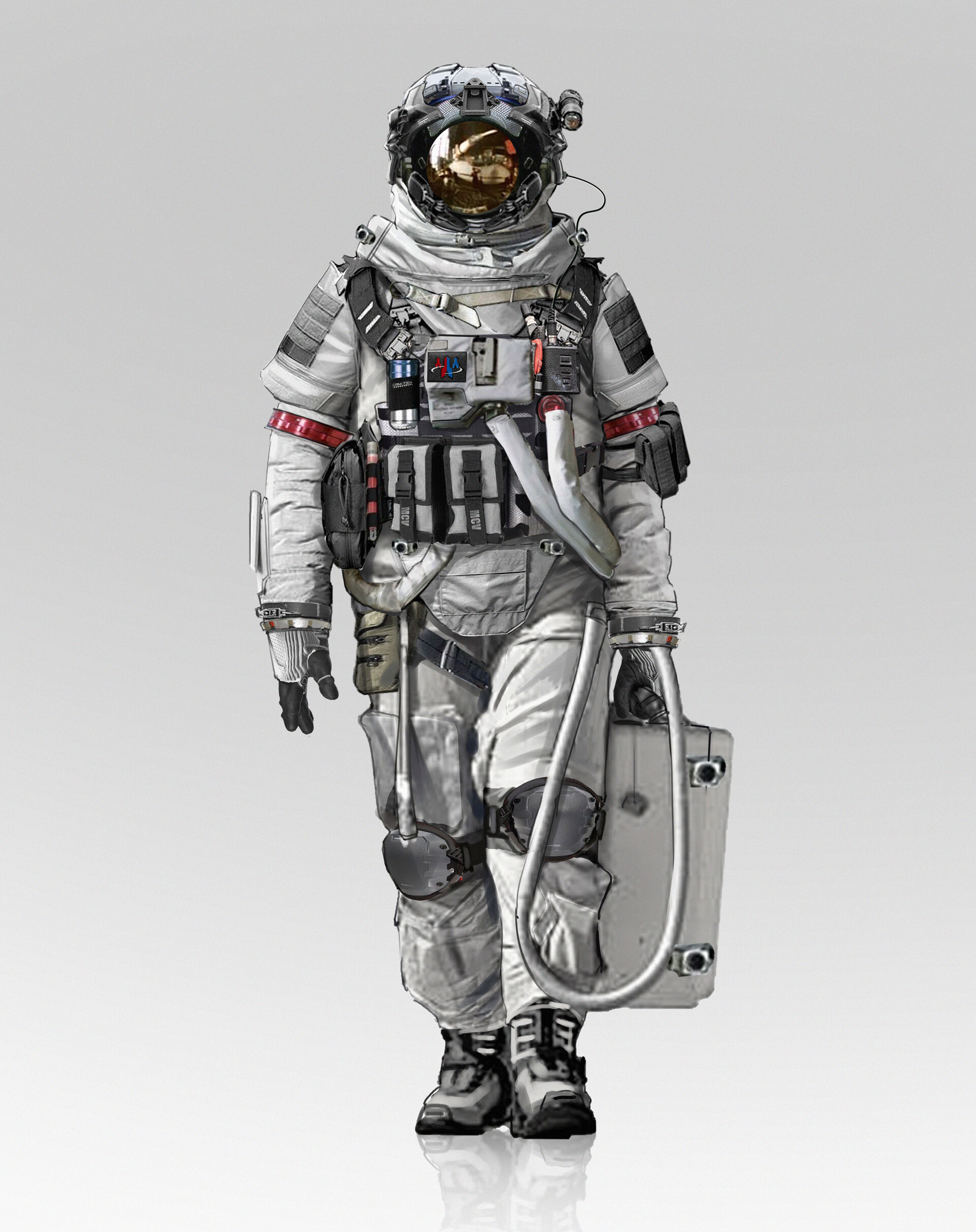 astronaut suit drawing reference