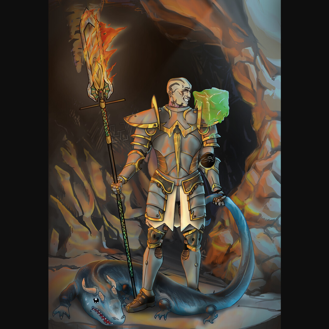 Camille - Drawing Request - Stone, Goliath Paladin