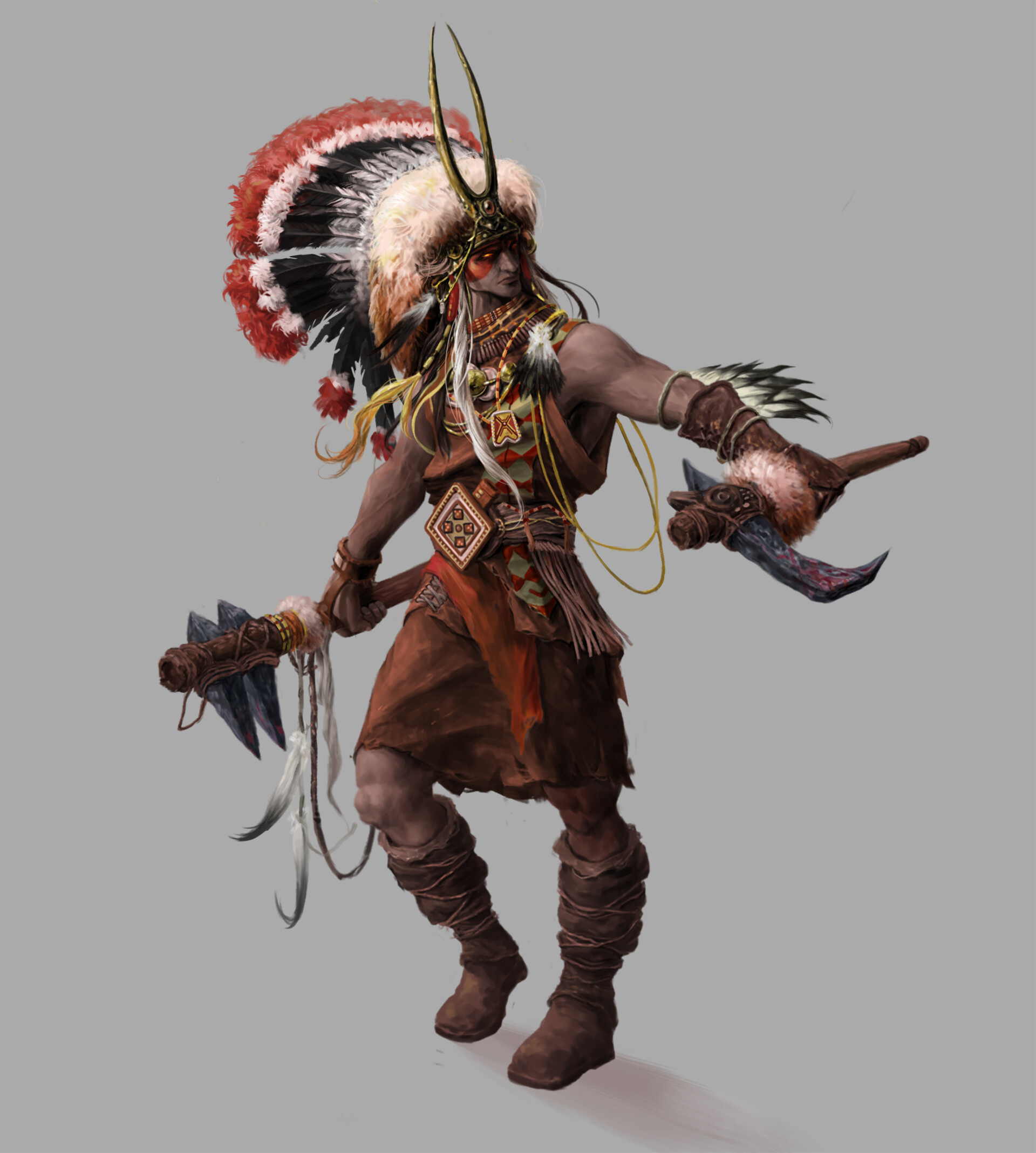 ArtStation - Indian Warrior - Wip