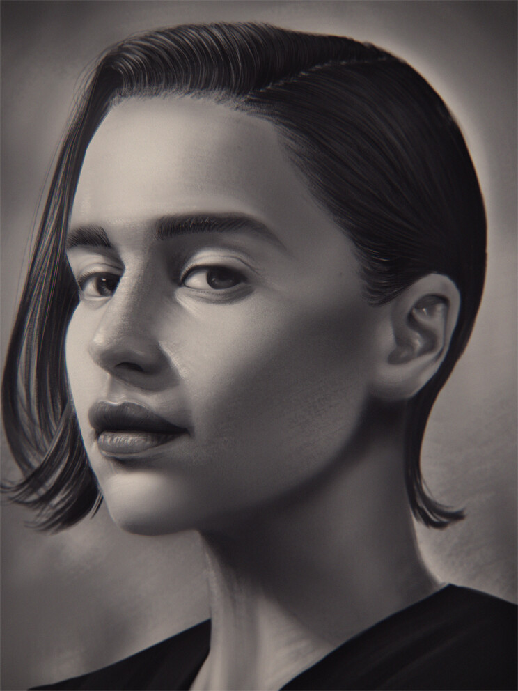 ArtStation - Portrait Study - Emilia Clarke