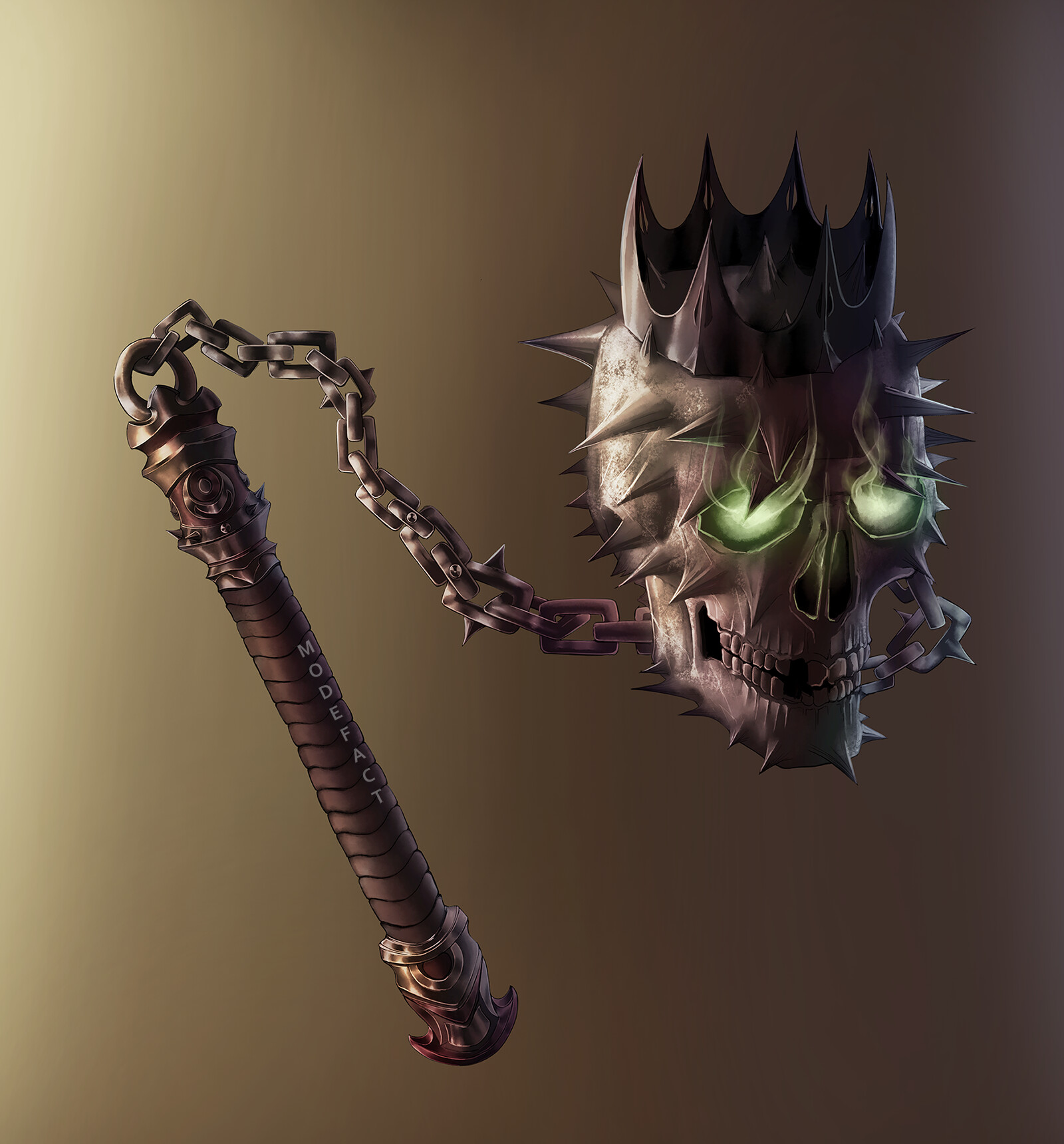ArtStation - [COMMISSION] Flail weapon design