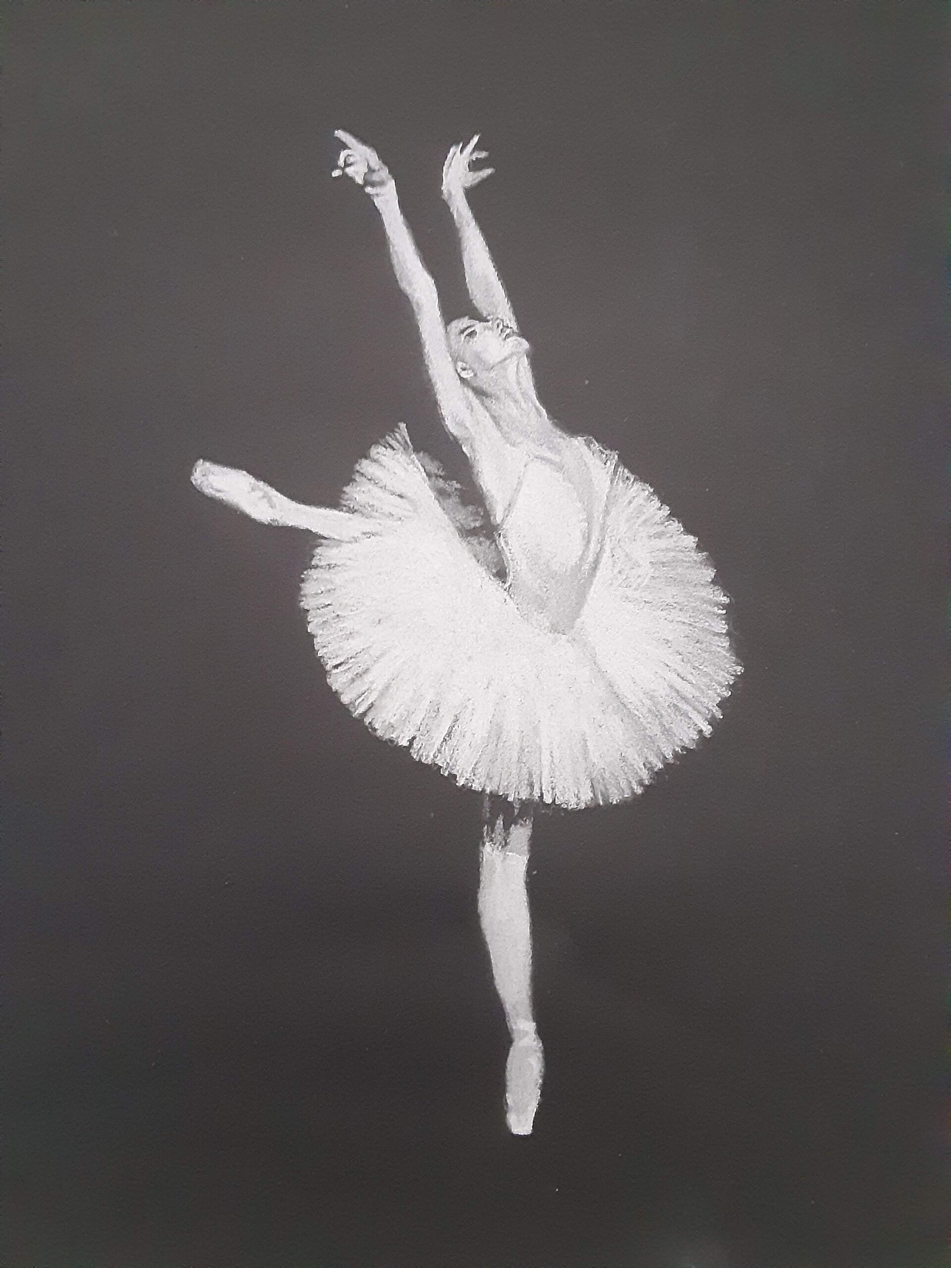Ballet Dancer Pencil Drawing