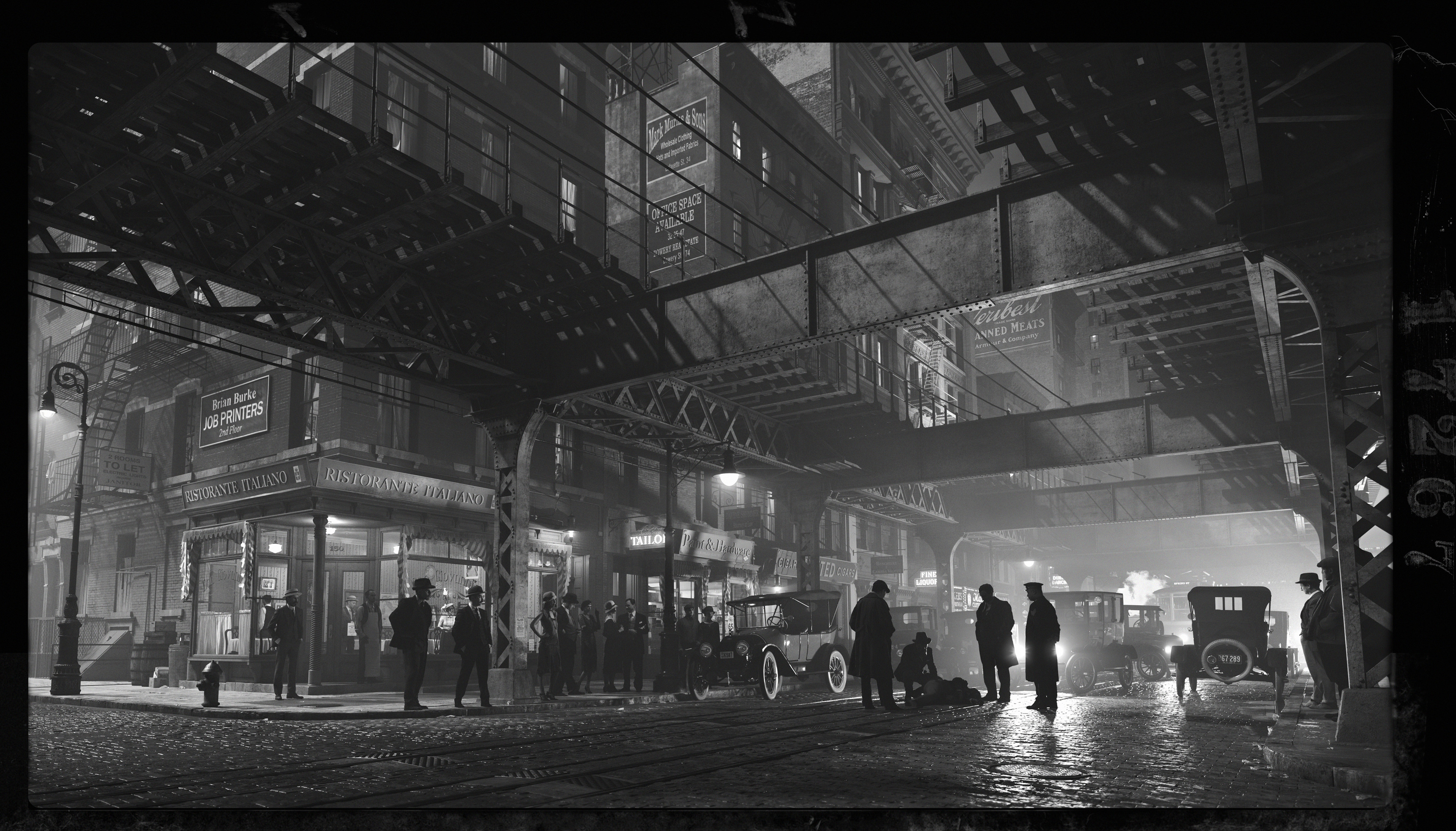 Scene In New York 1920