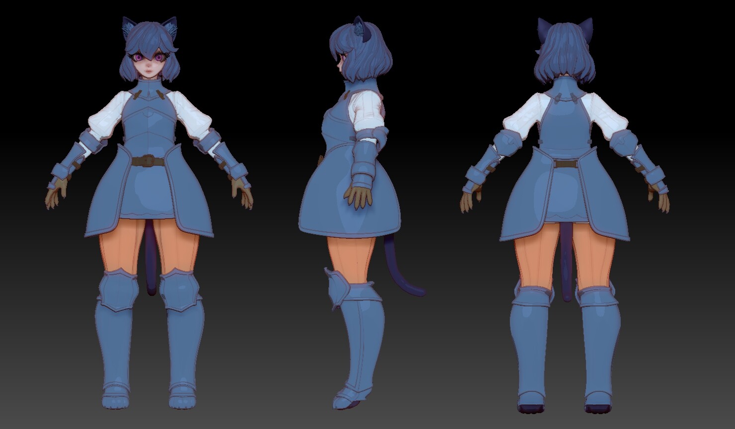 ArtStation - Stylized neko girl