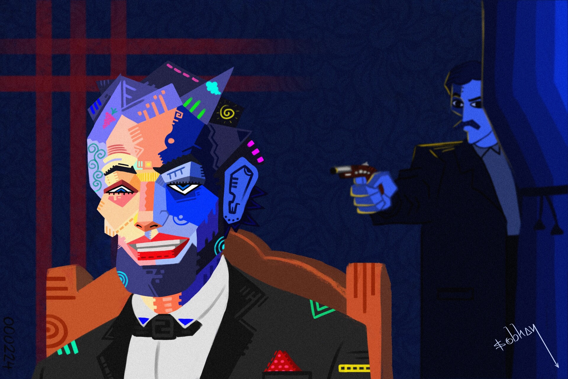 ArtStation - Abraham Lincoln’s last smile