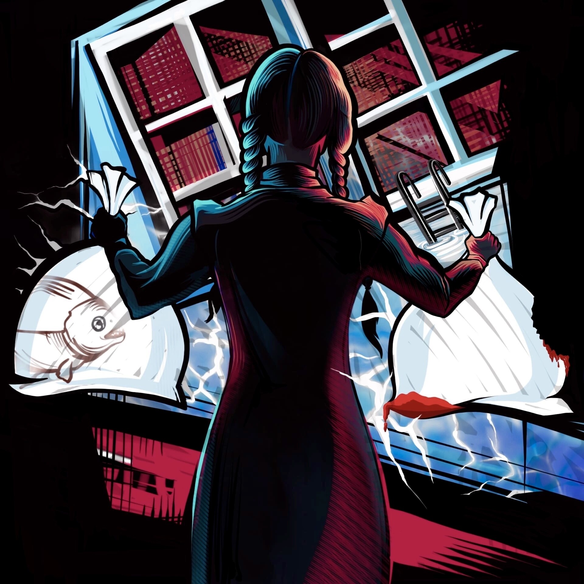 ArtStation - Wednesday by Netflix movie poster