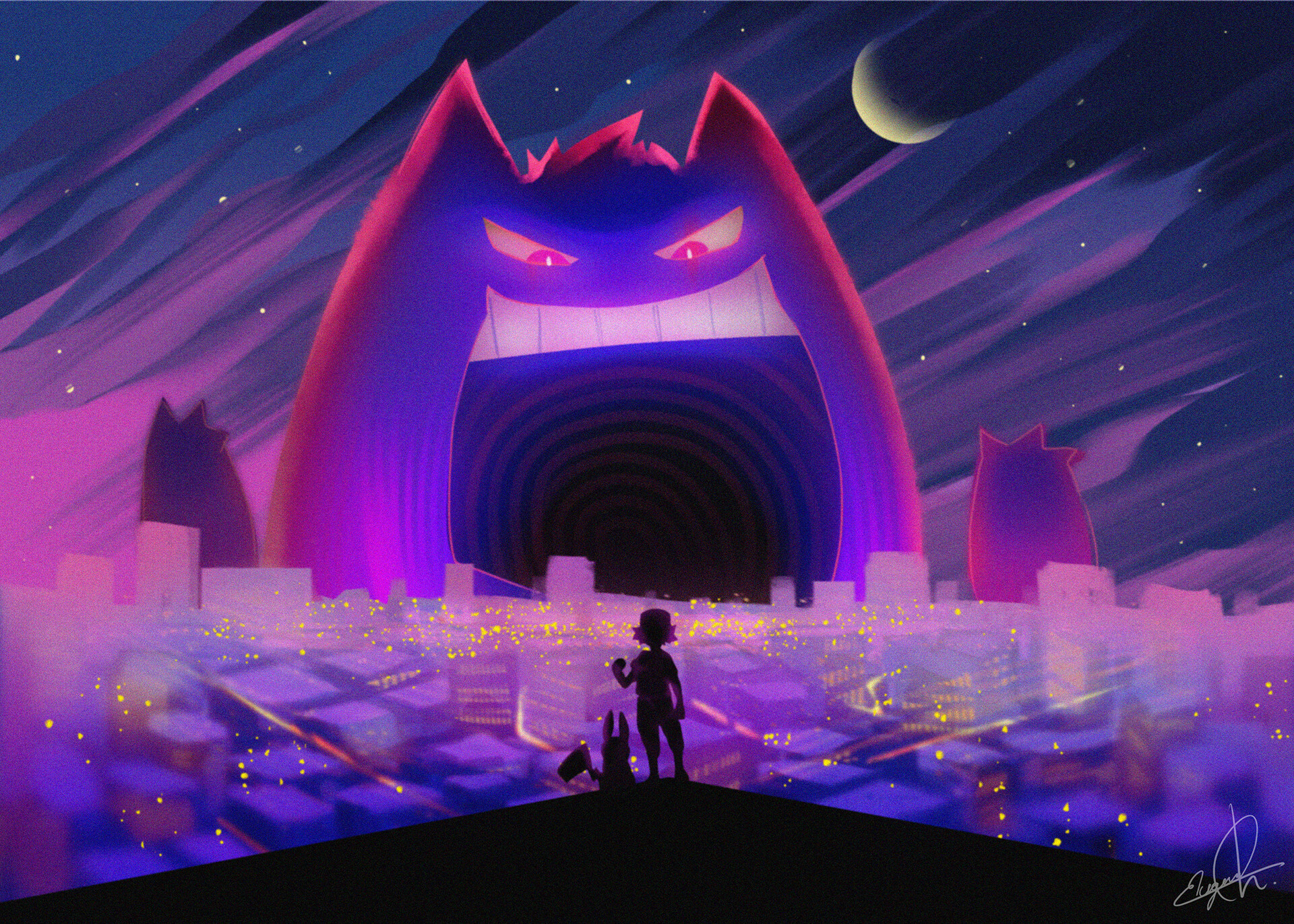 ArtStation - Gigantamax Gengar (fanart)