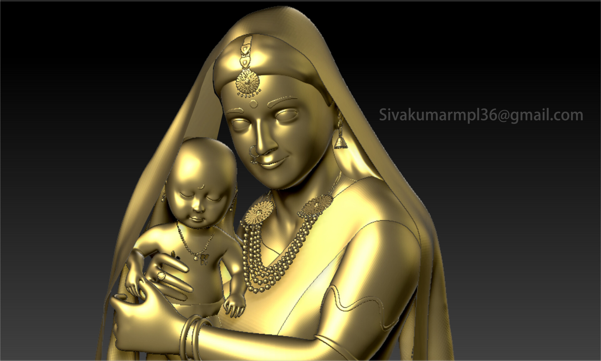 ArtStation - Queen Mom with baby