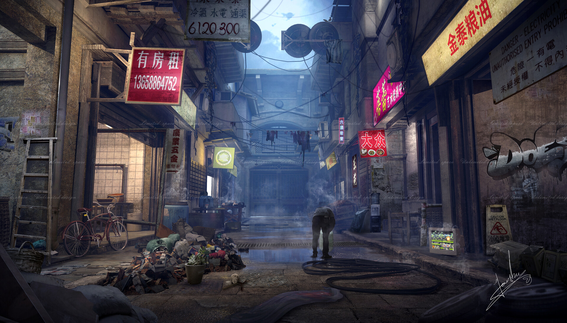 ArtStation - Shabby street