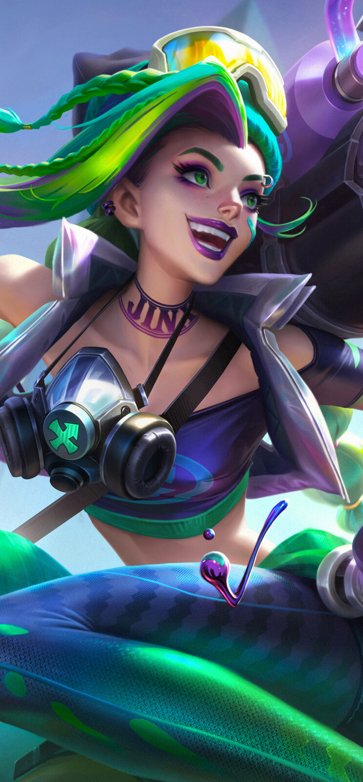 Foritis wang - League of Legends：Wild Rift - ChromaCrash Jinx Splash Art
