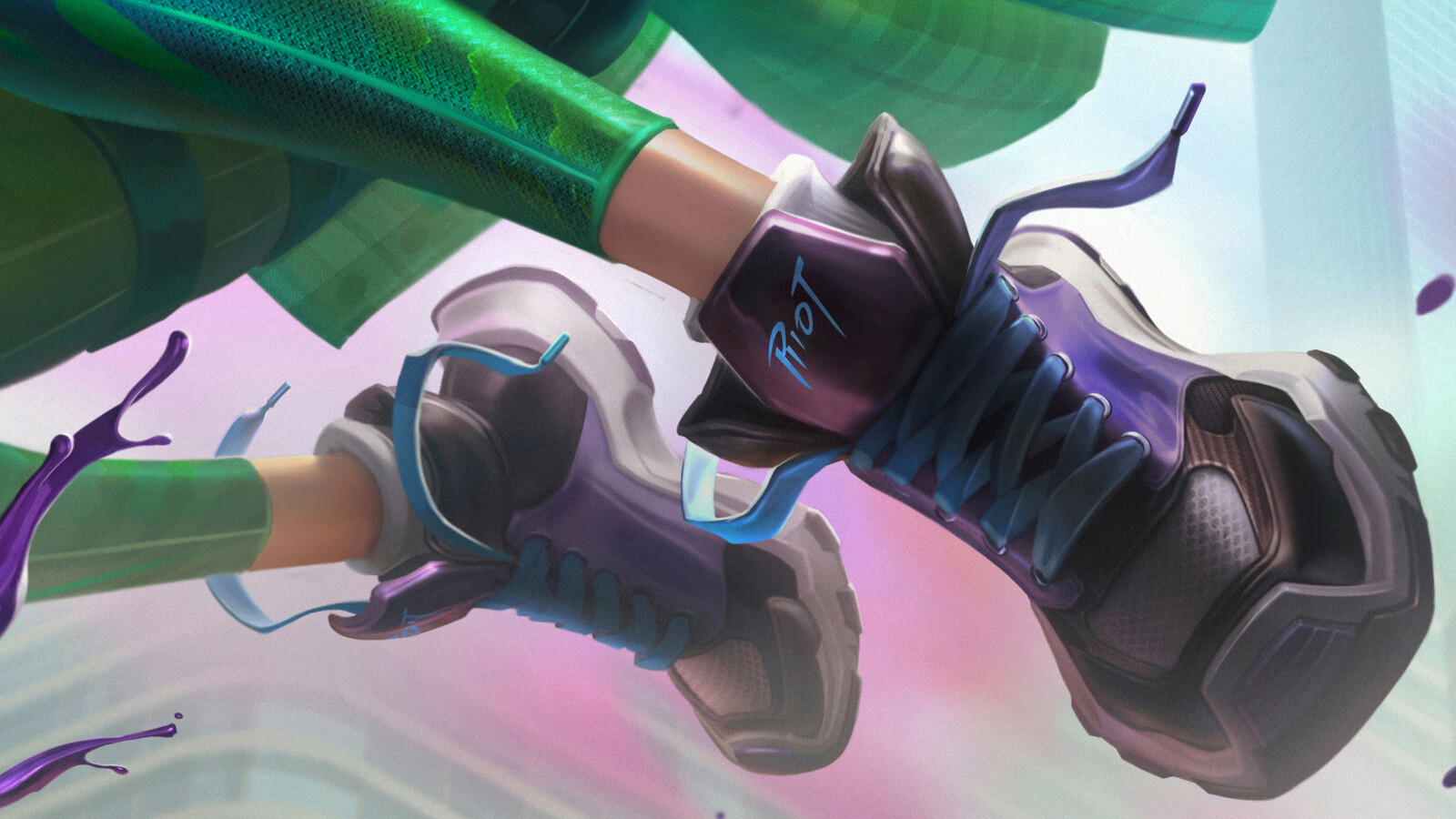 Foritis wang - League of Legends：Wild Rift - ChromaCrash Jinx Splash Art