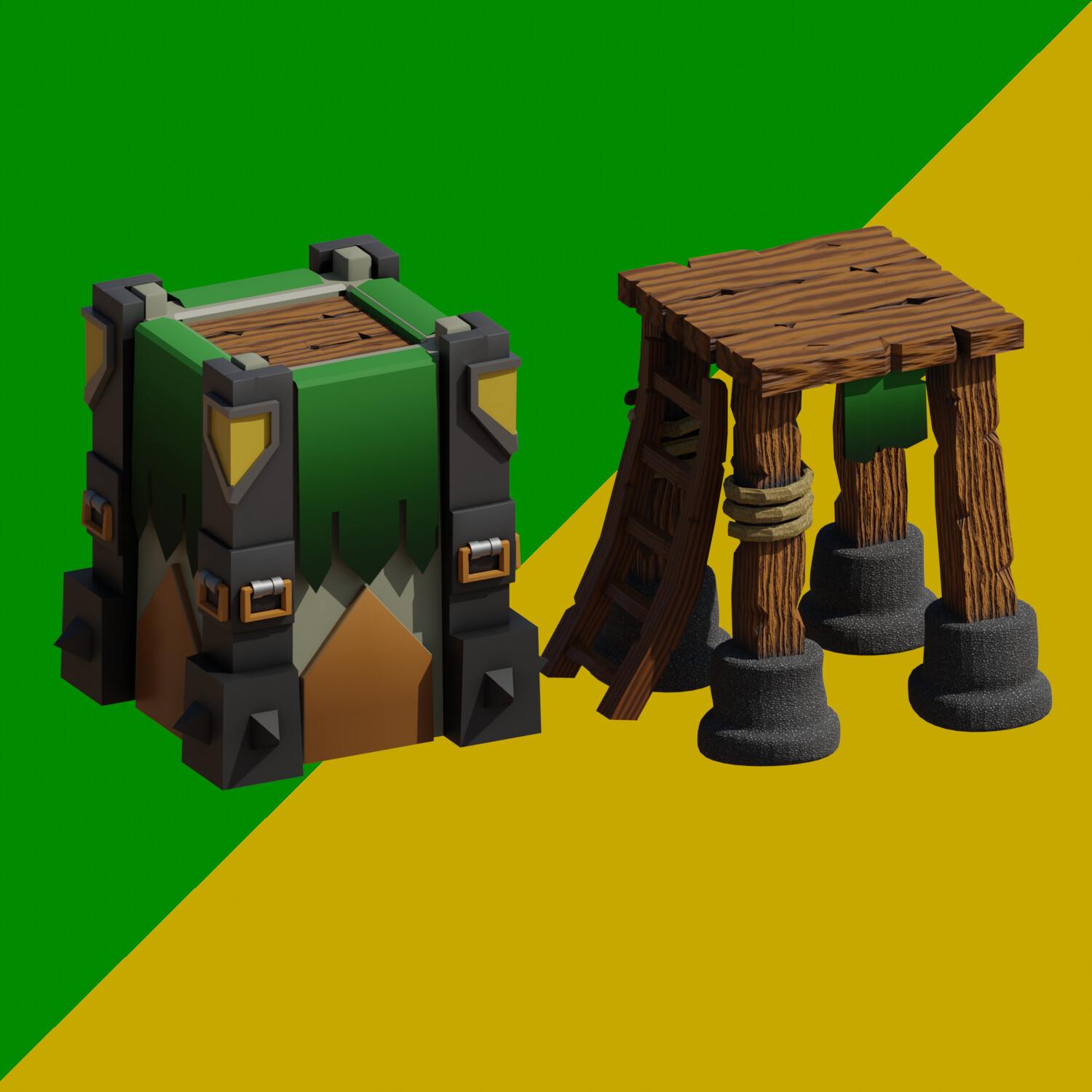 ArtStation - Game Assets Coc