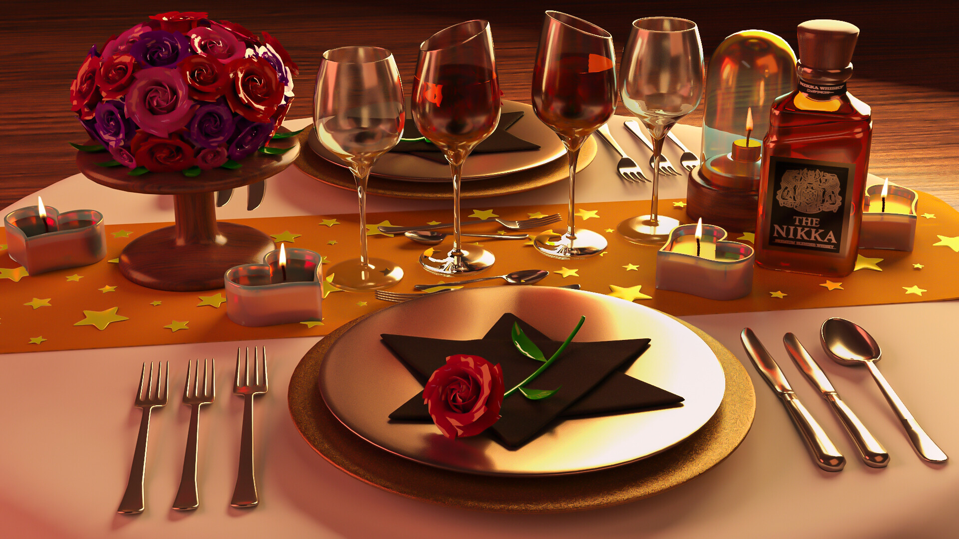 ArtStation - Romantic Festive Dinner