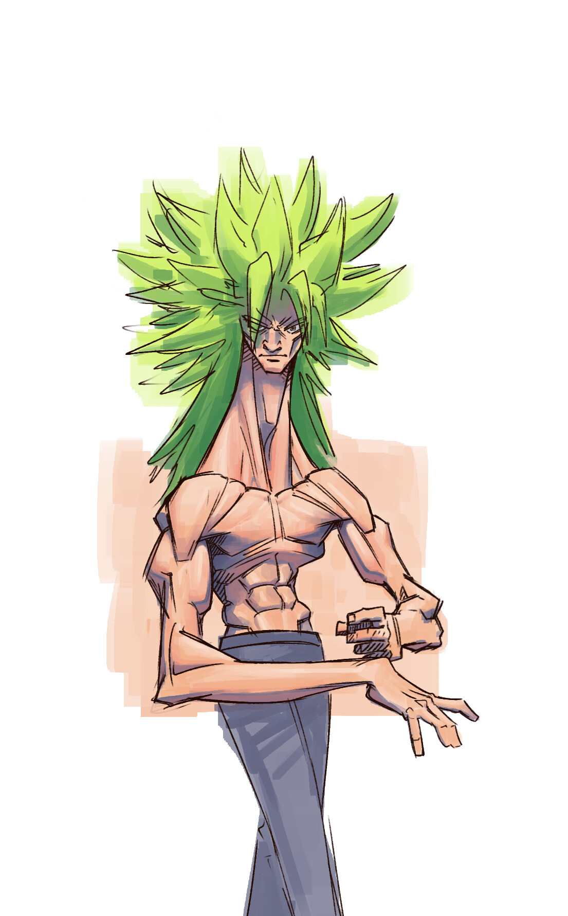 ArtStation - Lean Broly [Bruce Lee Style]