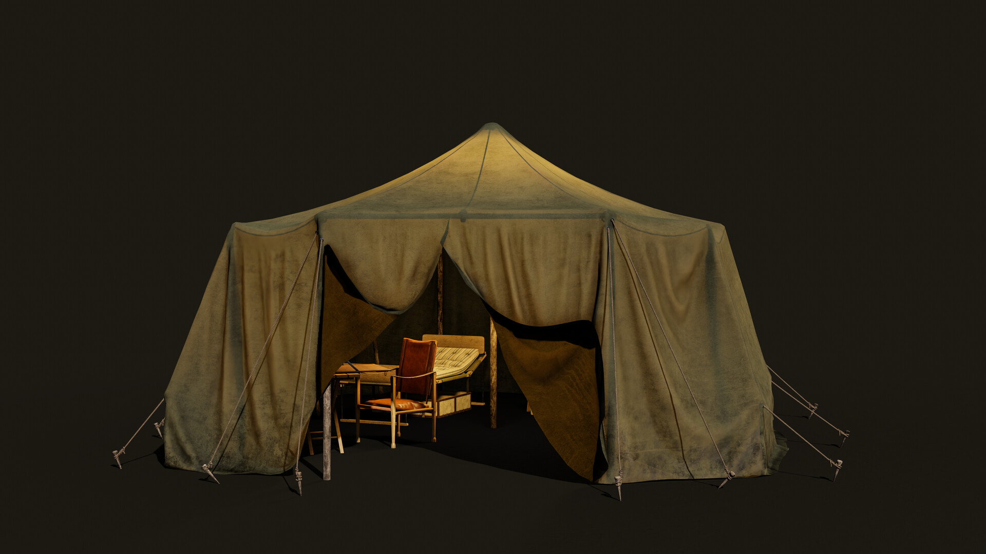 ArtStation - Tent with props