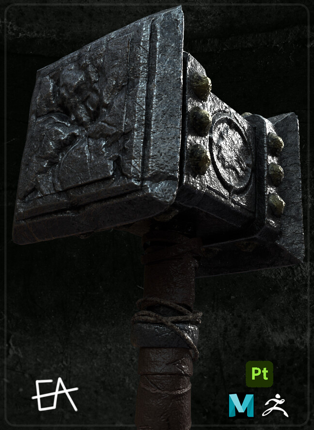 ArtStation - Doom Hammer (Remake) - World Of Warcraft Fan Model