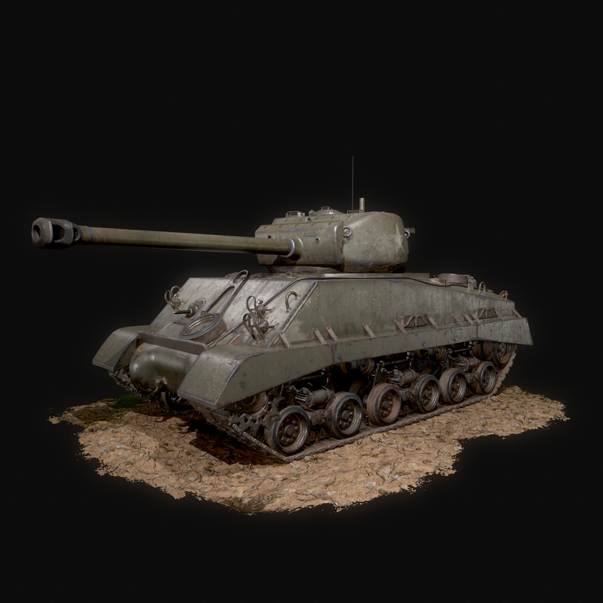 ArtStation - M4A2E8 Sherman Tank