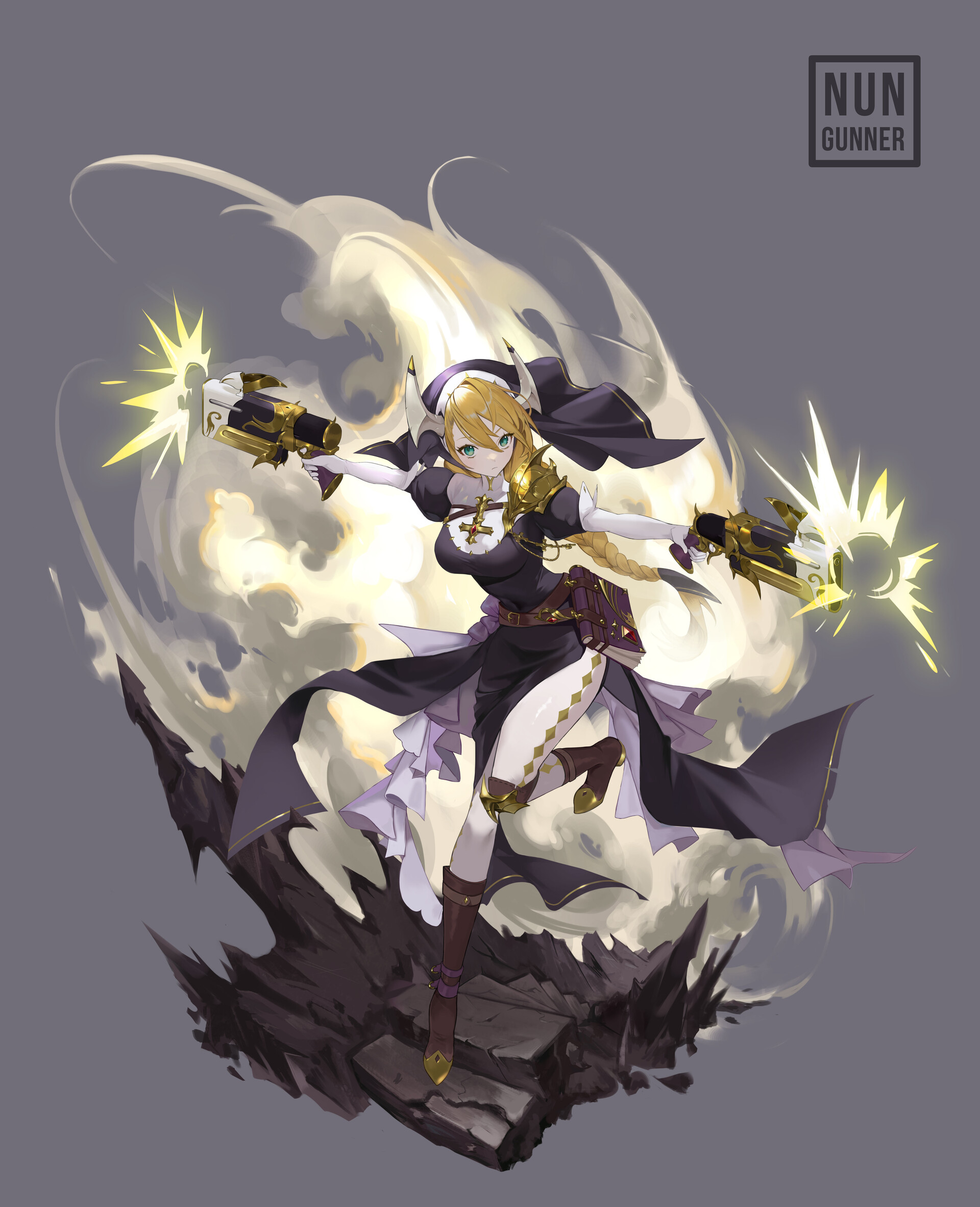 ArtStation - Nun gunner