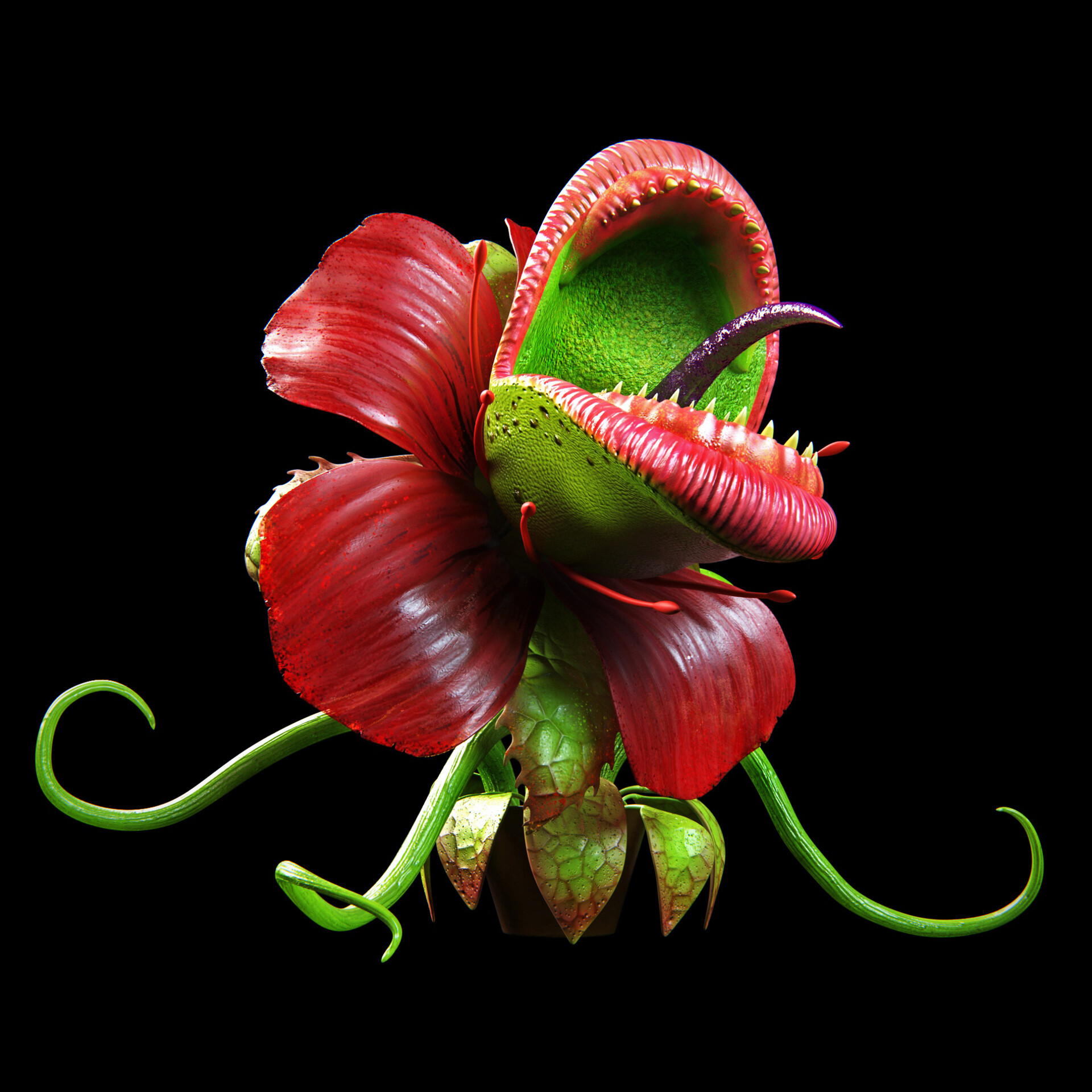 Alex Koronevskiy - Monster Plant character.