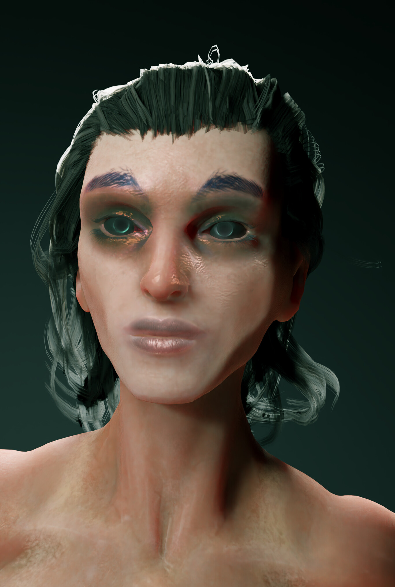 ArtStation - Fit female, game-ready (50k tris, considering hair)
