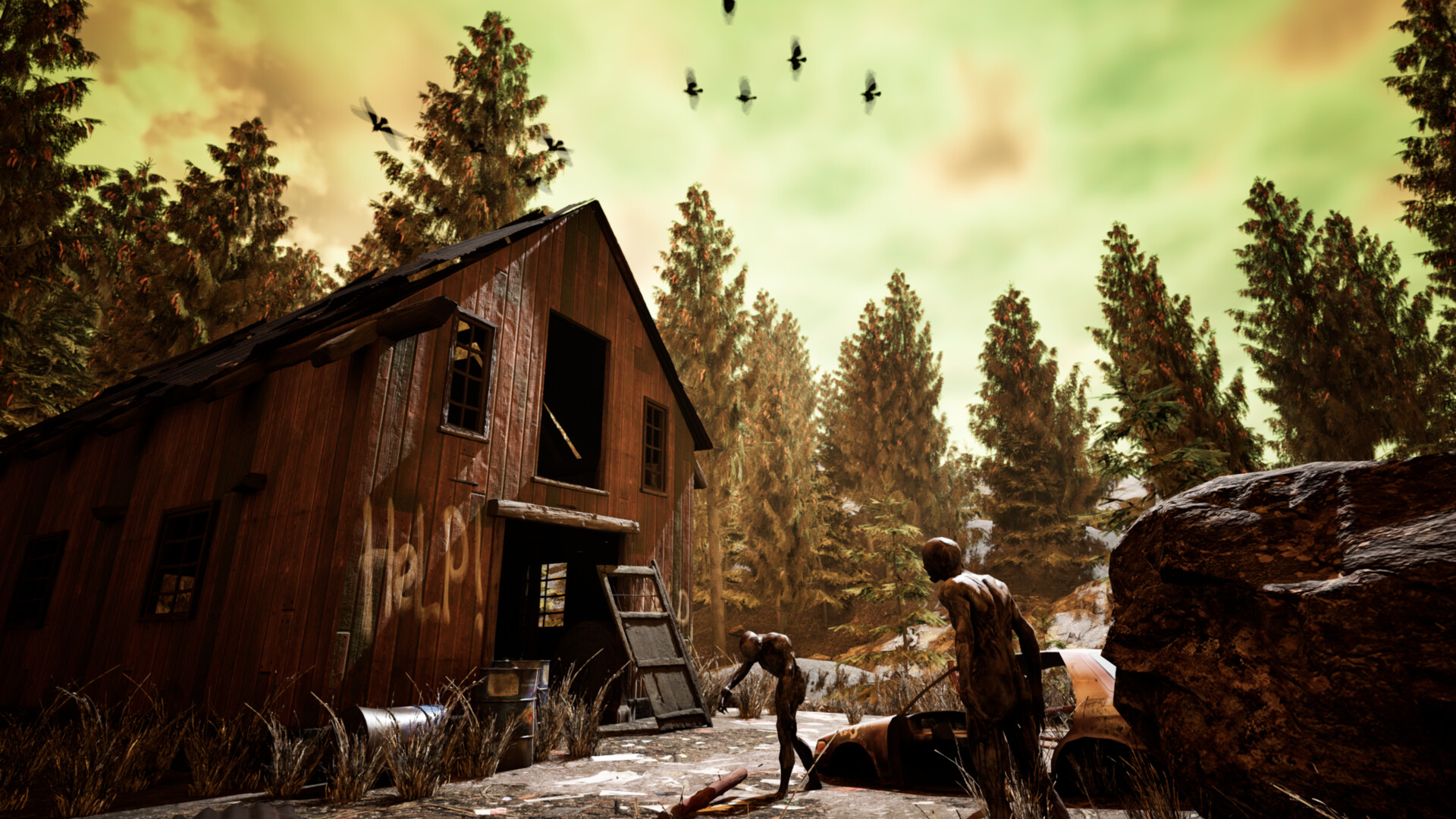 Nicholas Francavilla - Zombie Apocalypse Barn (Art test)