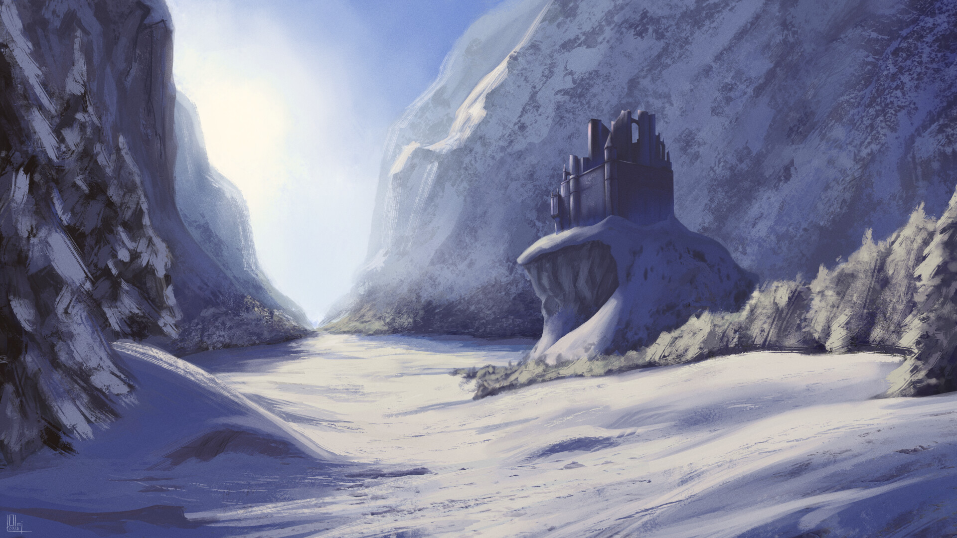 ArtStation - Snowy Castle - Environment Design