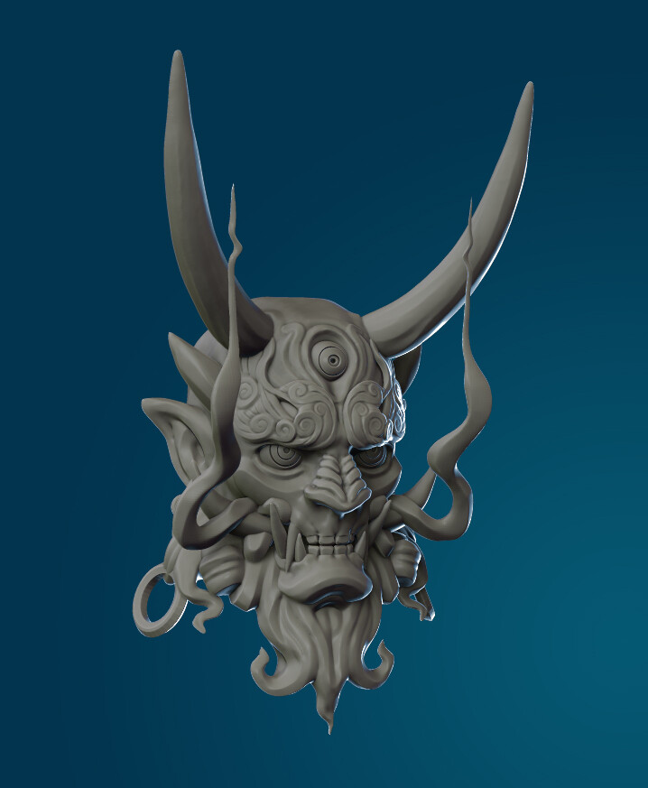 ArtStation - Oni Mask