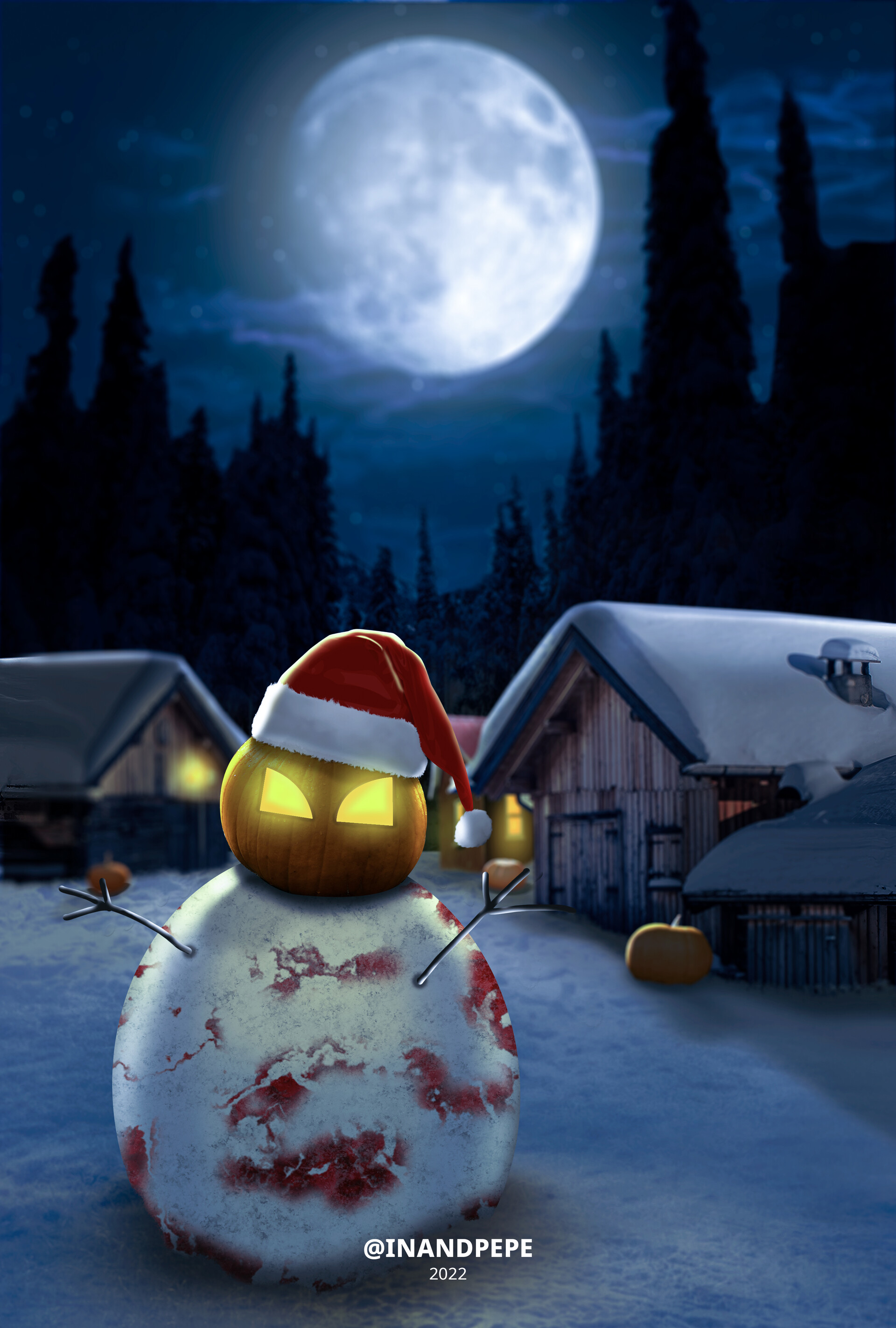 ArtStation - CHRISTMAS AFTER HALLOWEEN