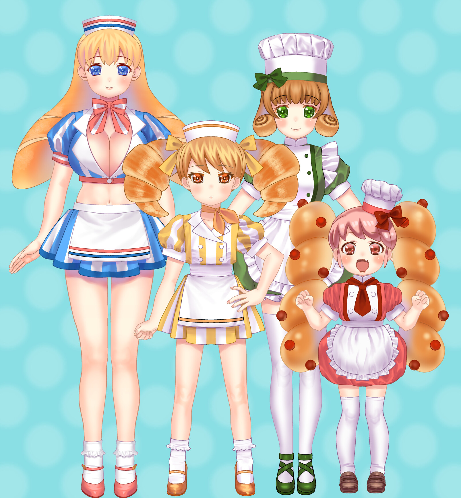 ArtStation - Bread Anthropomorphic Girl