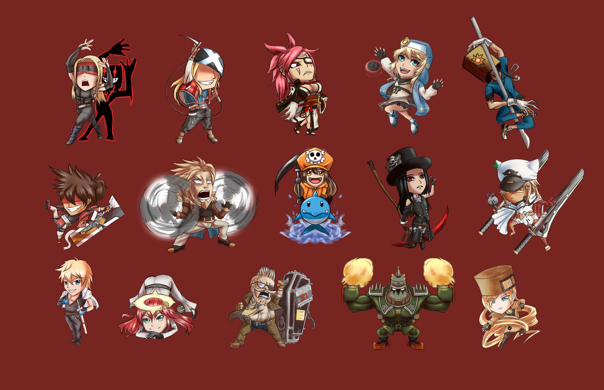 ArtStation - GGST Chibis