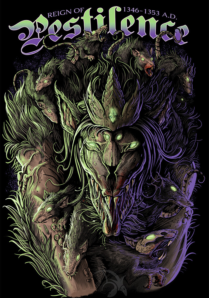 ArtStation - Reign of Pestilence - Shirt Design