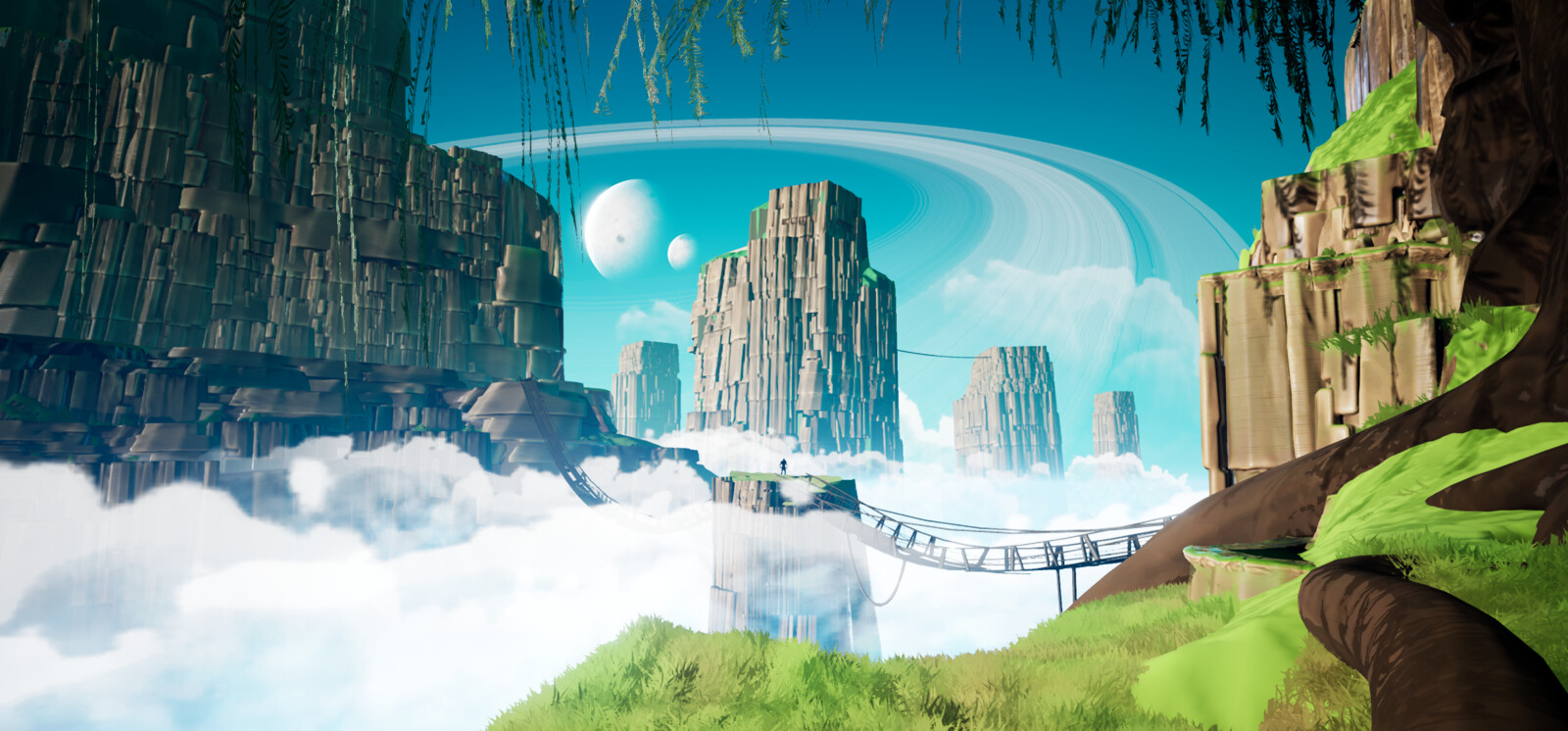 Luke Batkin - Stylized Cliff Environment