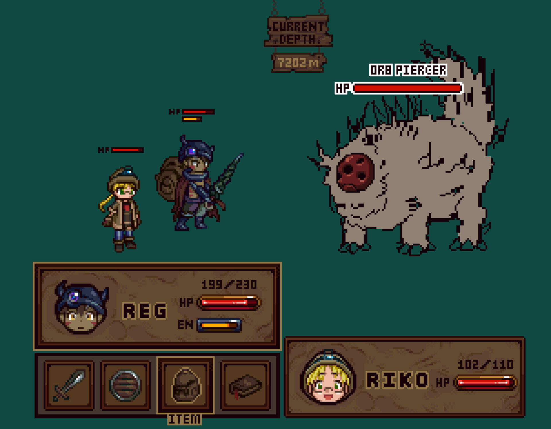 ArtStation - Made In Abyss RPG Mockup