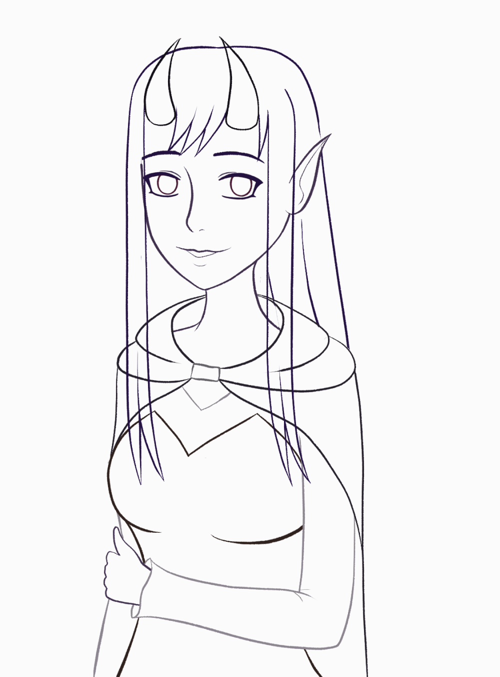 how to draw hair blowing in the wind