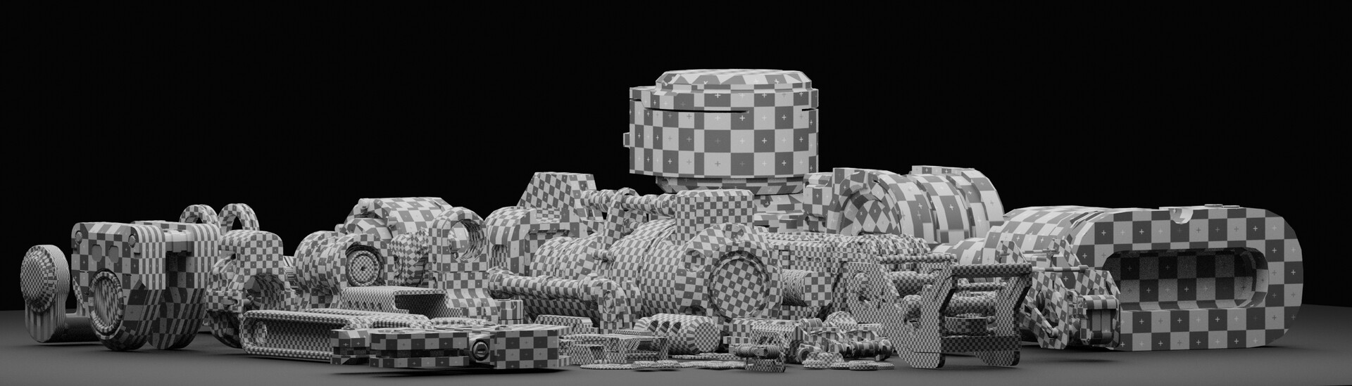 ArtStation - 3d kitbash asset pack