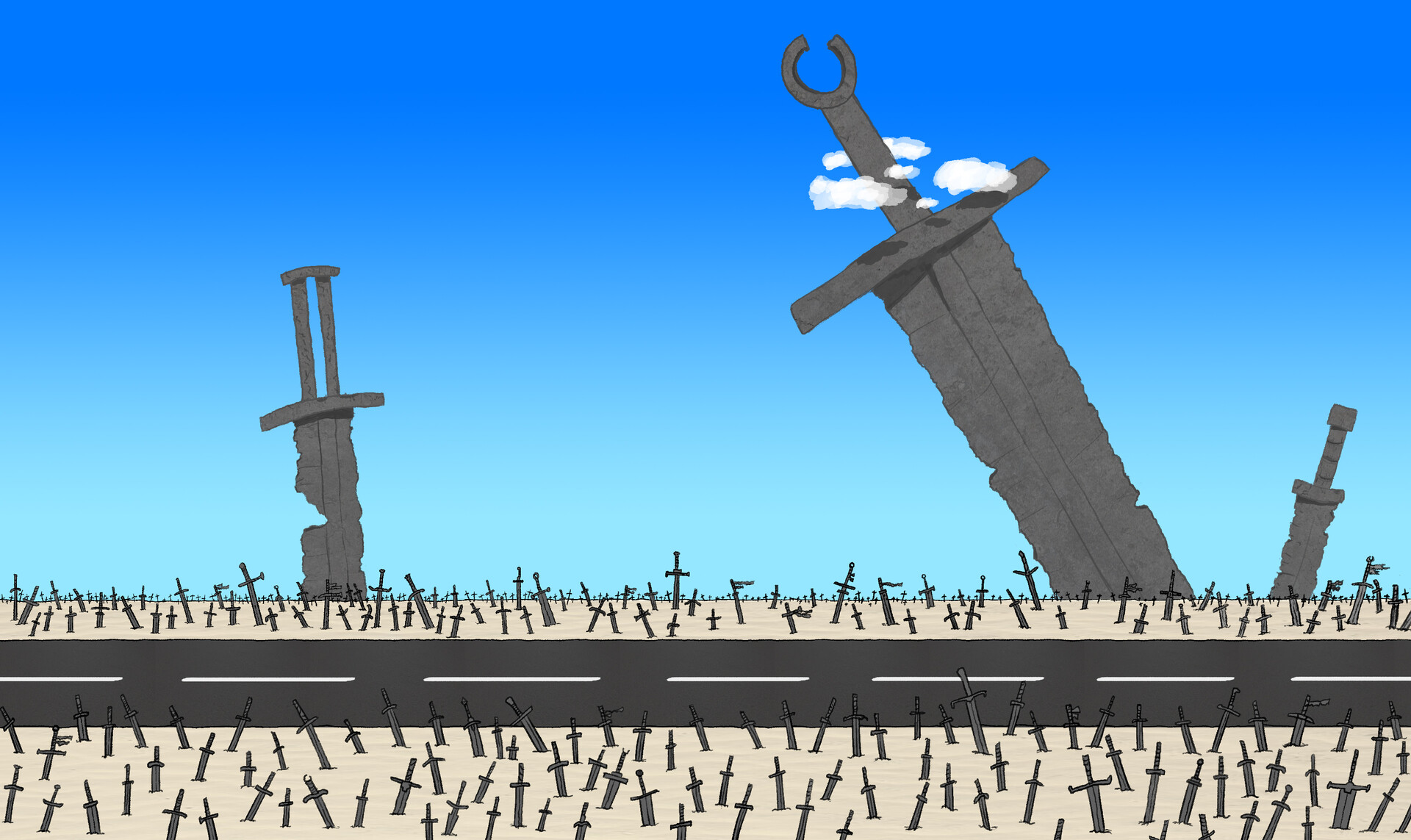 ArtStation - Road of Swords