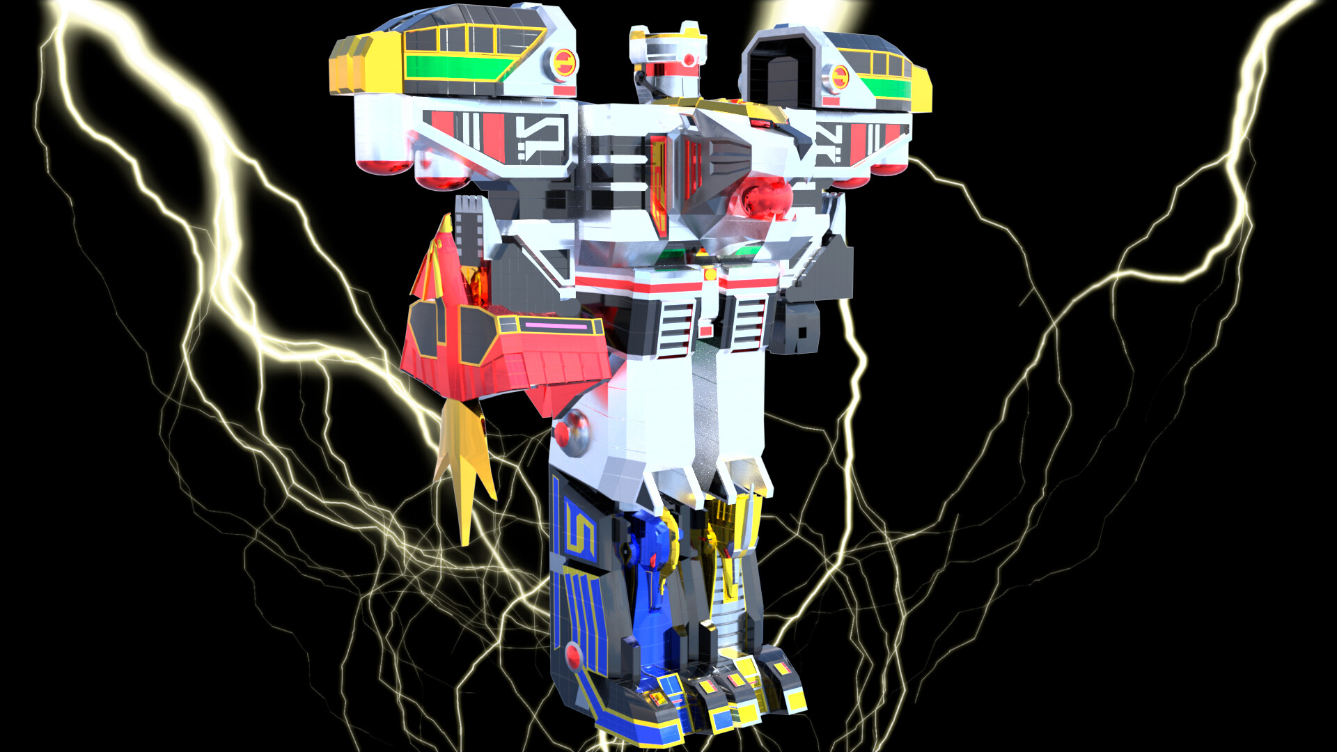 ArtStation - Mega Tigerzord / Kiba DaiOh